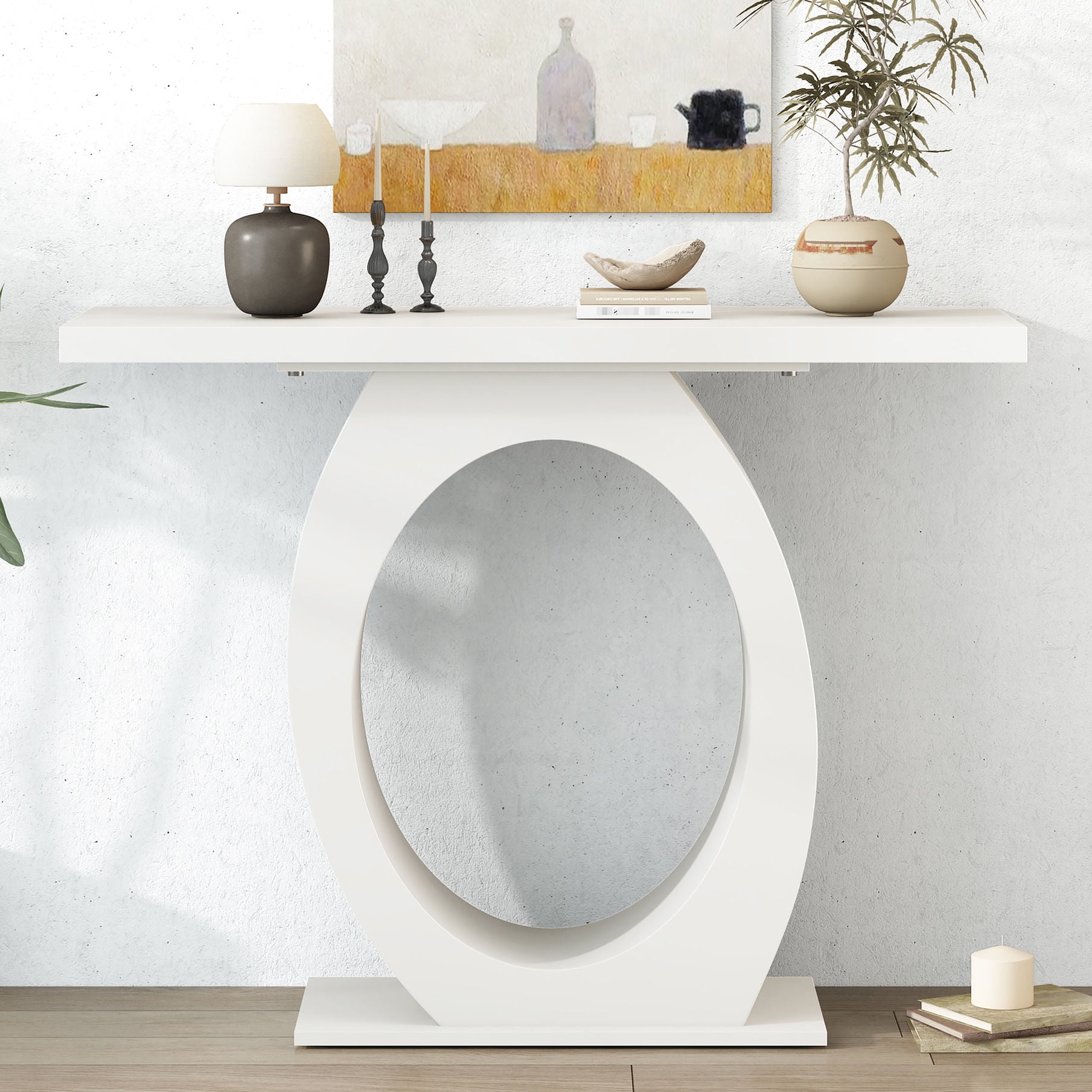 Stylish Side Table | Showcases Decor in Bedroom | Sturdy MDF + Acacia ...