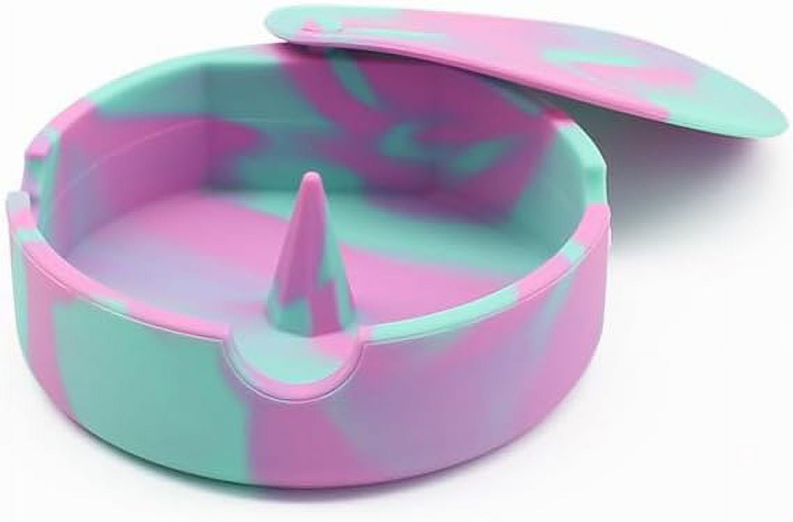 Stylish Silicone Ashtray with Lid,Outdoor Ashtrays for Patio Waterproof ...