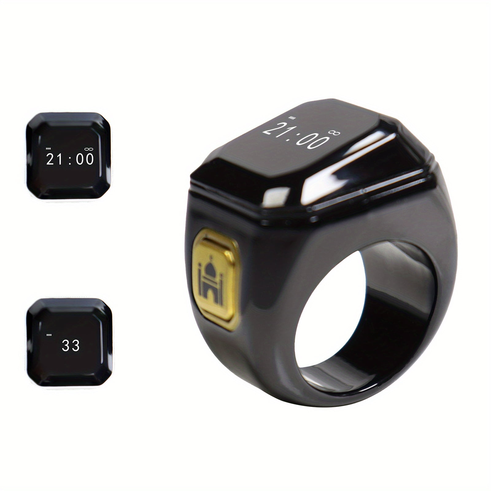 Stylish Smart Prayer Watch Ring with Prayer Counter, 5 Reminders ...