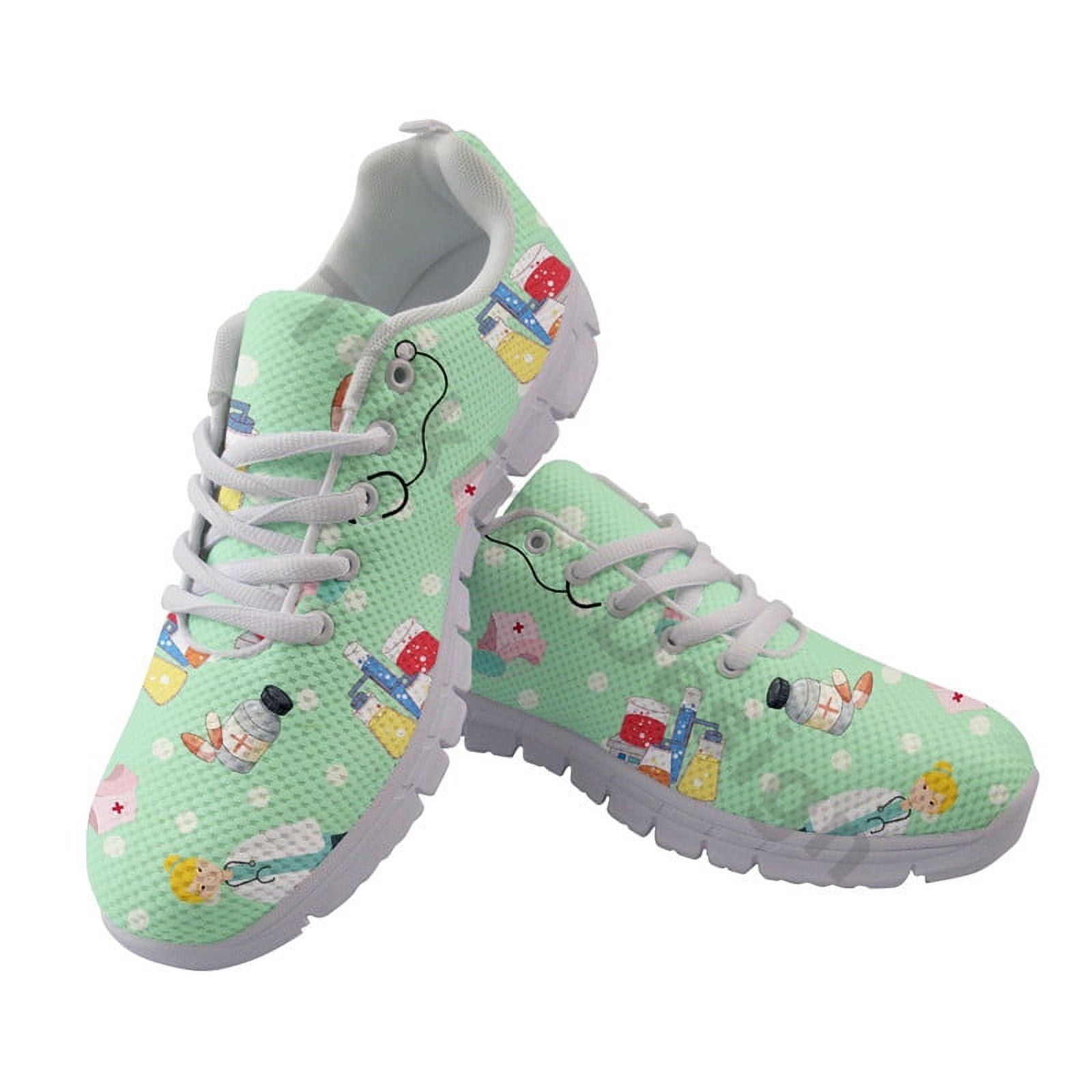 Stylish Sneakers For Women Cartoon Doctor Nurse Pattern Girls Ladies ...