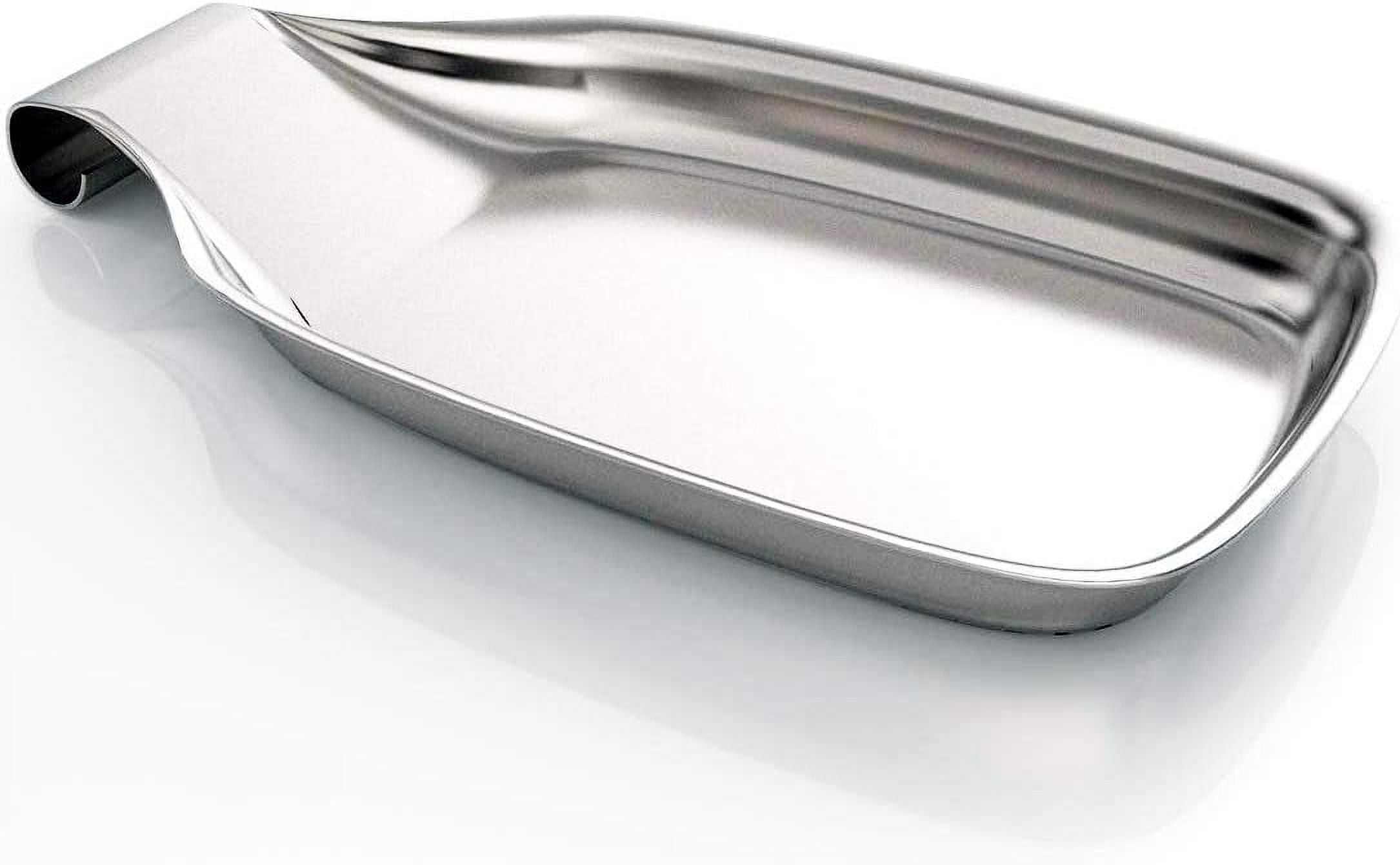 Stylish Stainless Steel Spoon Rest, Square Bottom Design For Stability ...