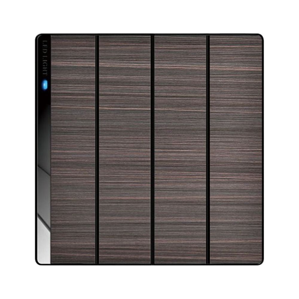 Stylish Stainless Steel Wire Drawing Large Panel 86mm 1/2/3/4 Gang 1 ...