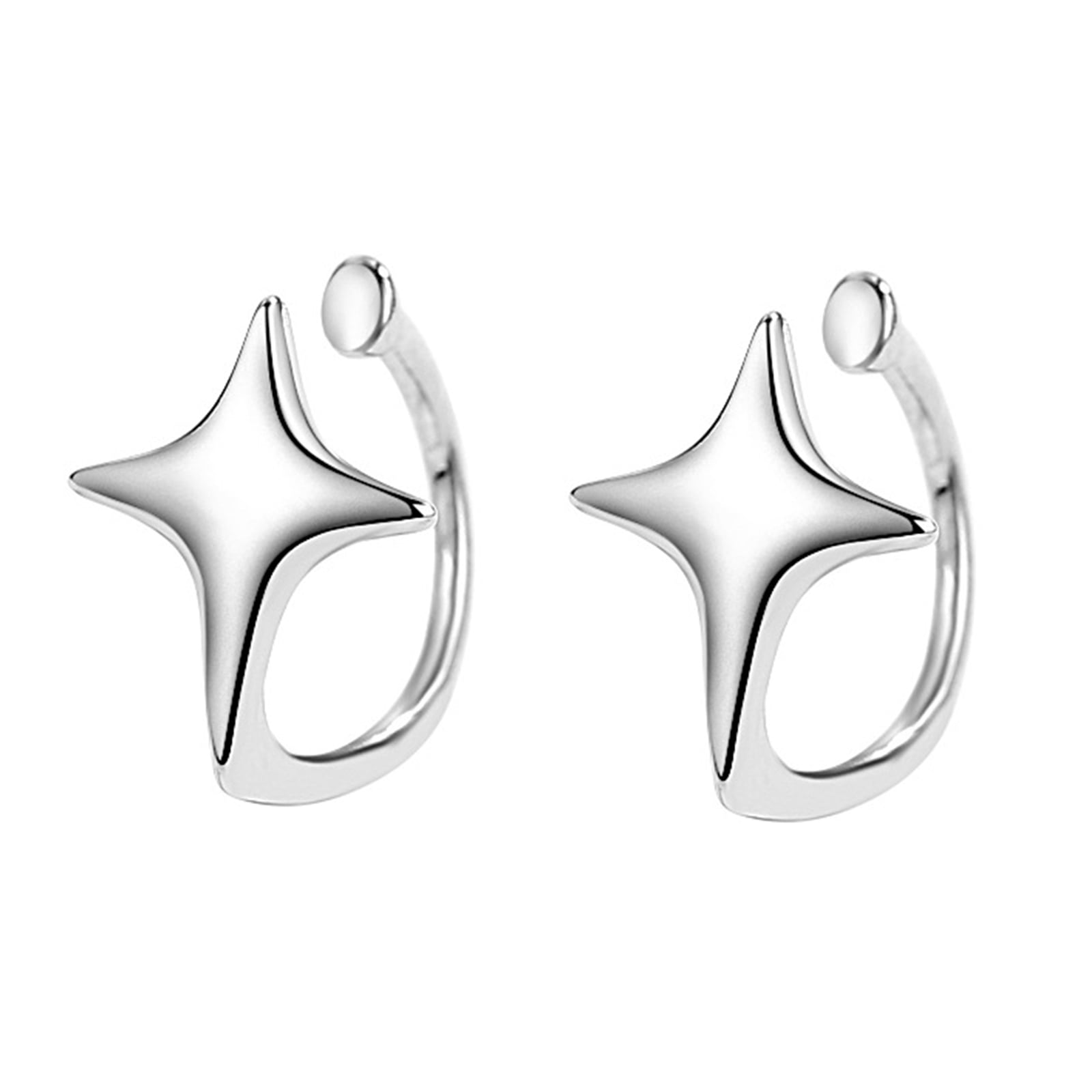 Stylish Star Ear Clip Adornment Eye Catching Star Ear Clamp Delicate ...