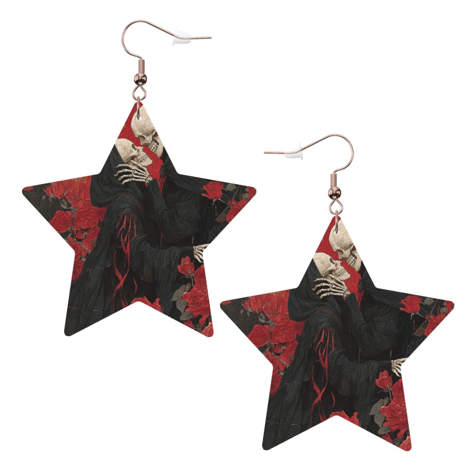 Stylish Star-Shaped Leather Earrings - Hypoallergenic Holiday Gift for ...