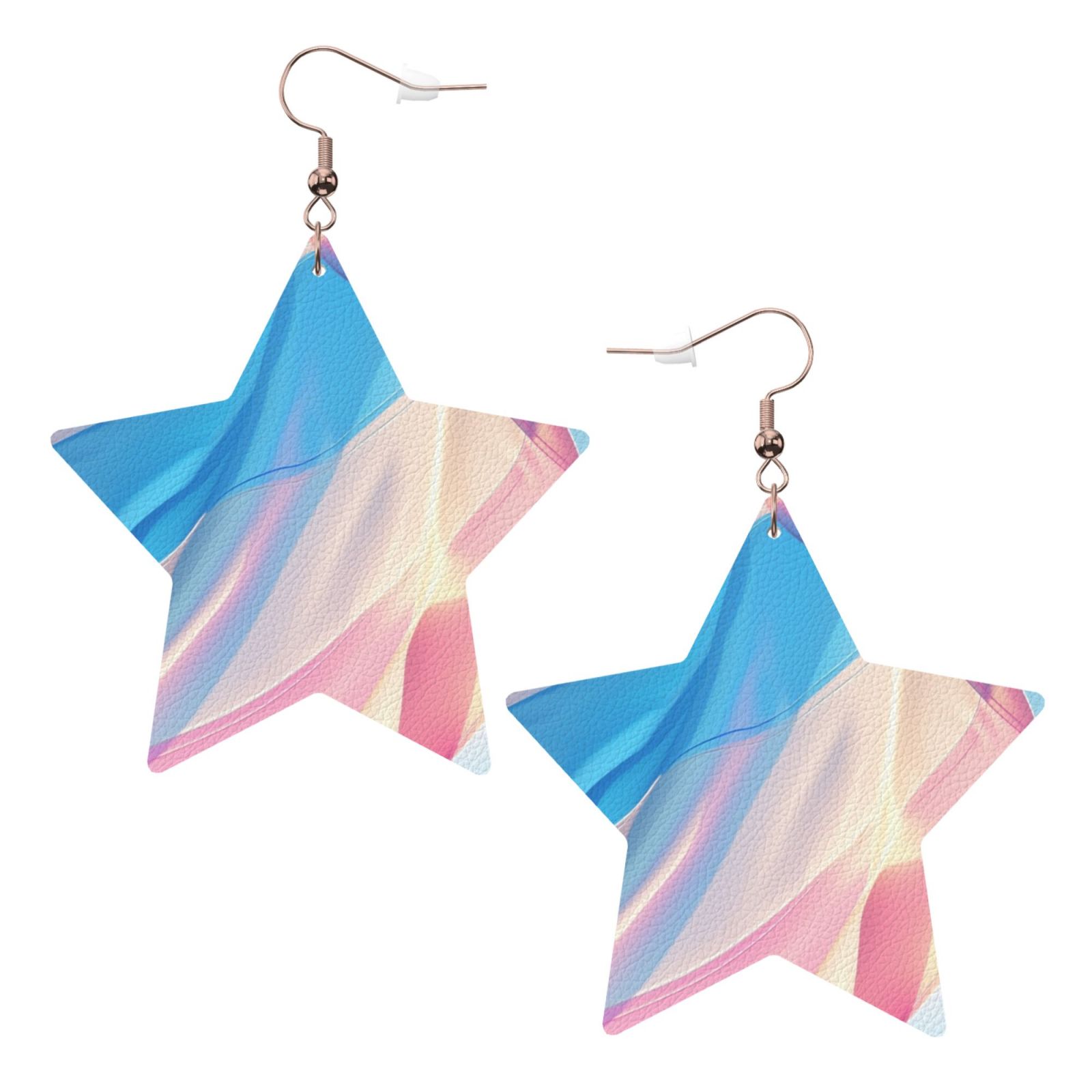 Stylish Star-Shaped Leather Earrings - Hypoallergenic Holiday Gift for ...
