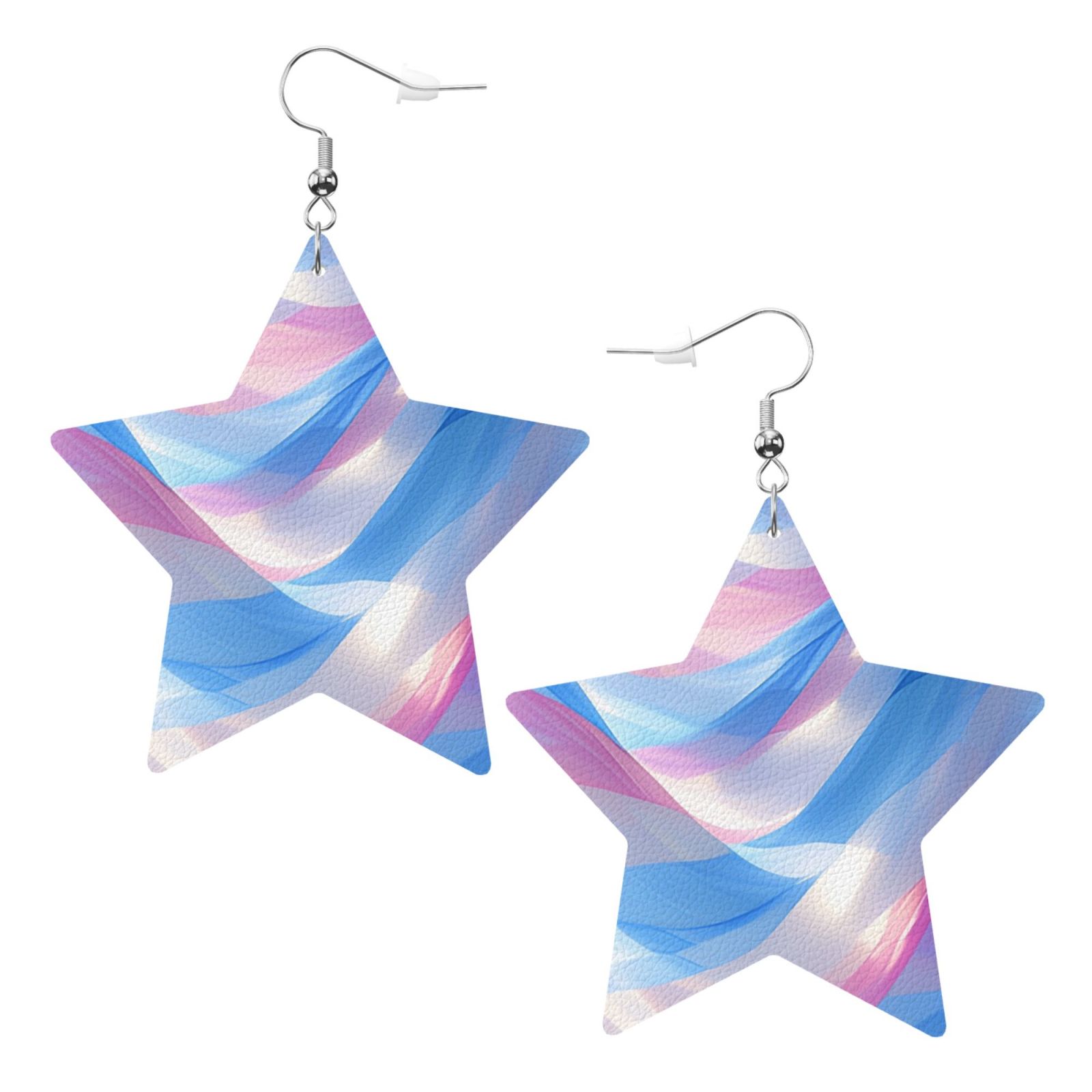 Stylish Star-Shaped Leather Earrings - Hypoallergenic Holiday Gift for ...