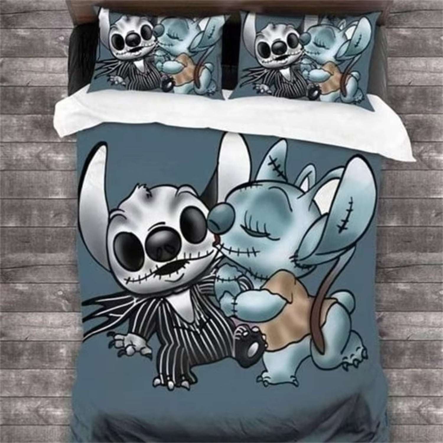 Stylish Stitch&lilo Design Duvet Cover Set for Children‘s Bedroom Decor ...