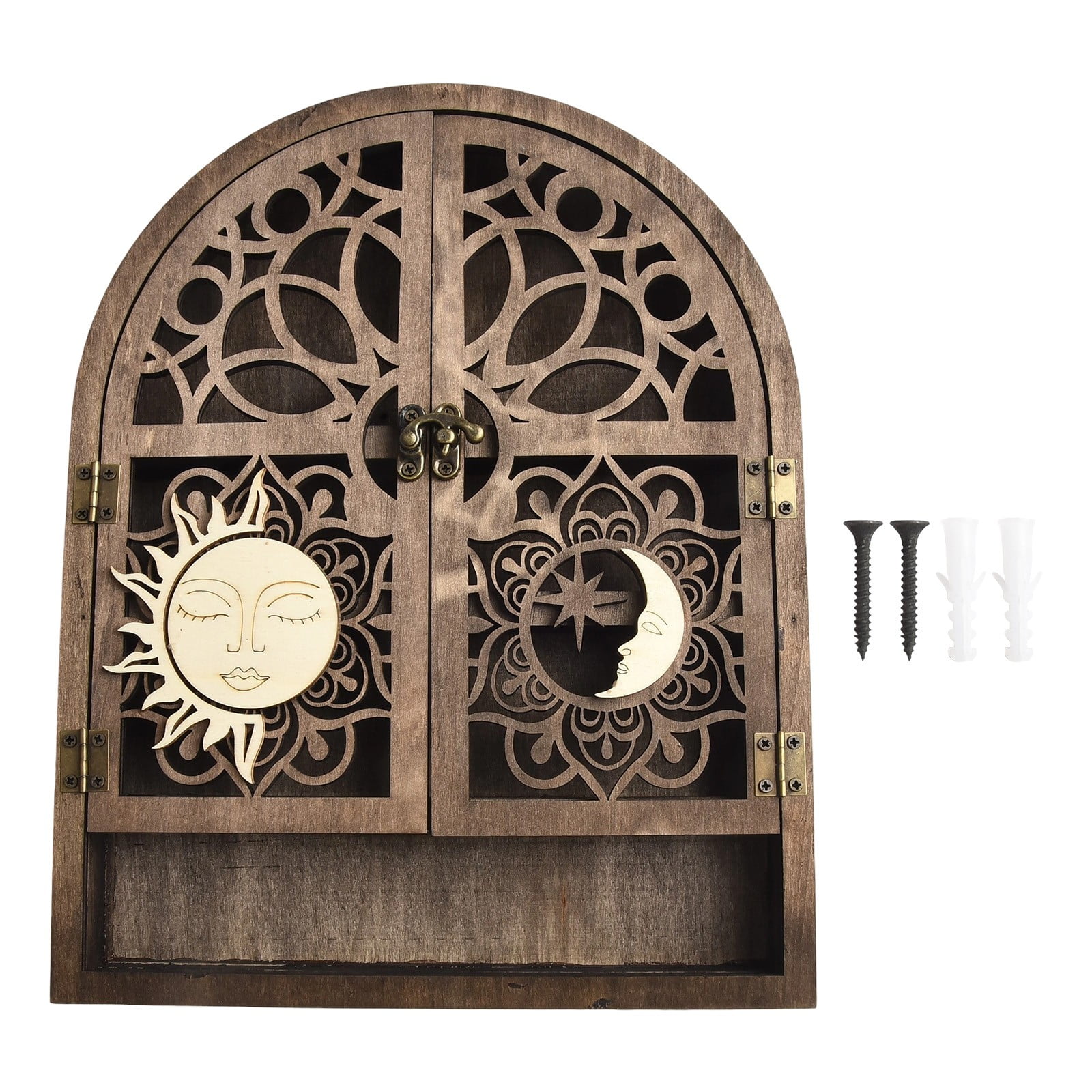 Stylish Sun and Moon Design Shelf for Precious Crystals and Decorative ...