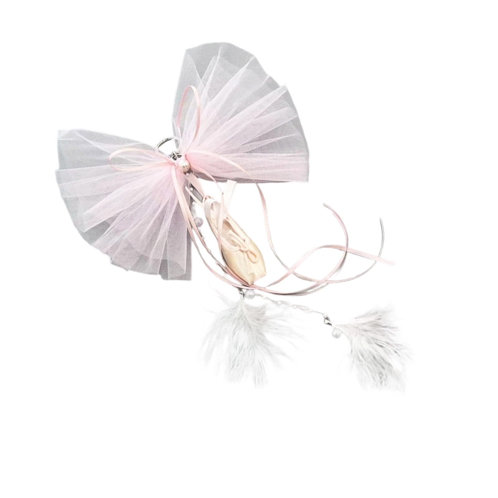 Stylish Tulle Ballet Slipper Keychain Featuring Lace Ribbon And ...