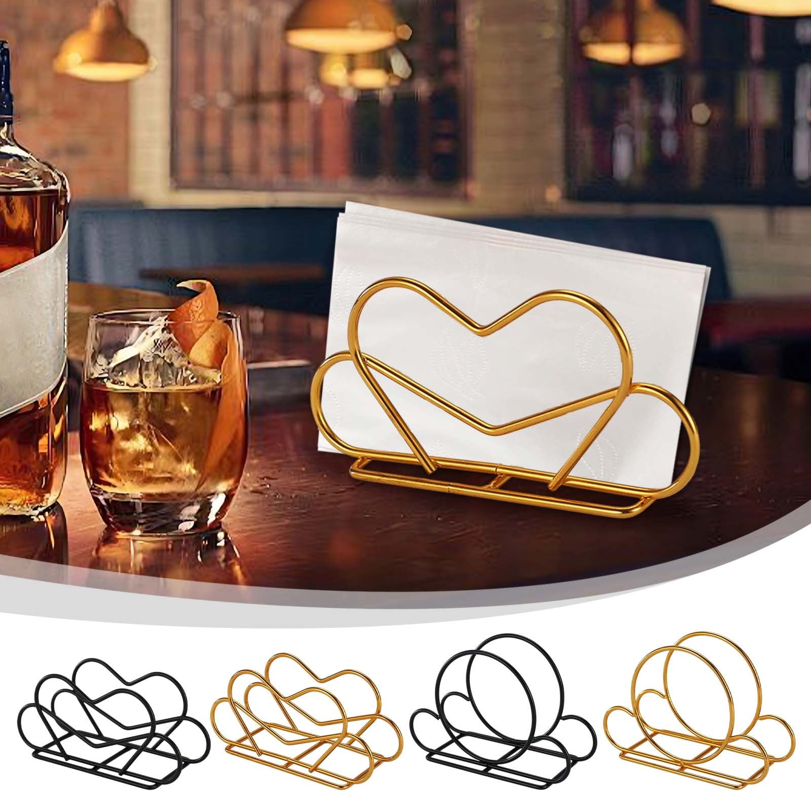 Stylish Vertical Wrought Iron Tissue Holder for Restaurants, Cafes, and ...