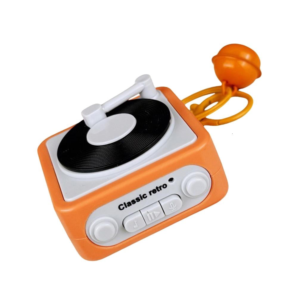 Stylish Vintage Recordable Gramophone Music Box Keychains With ...