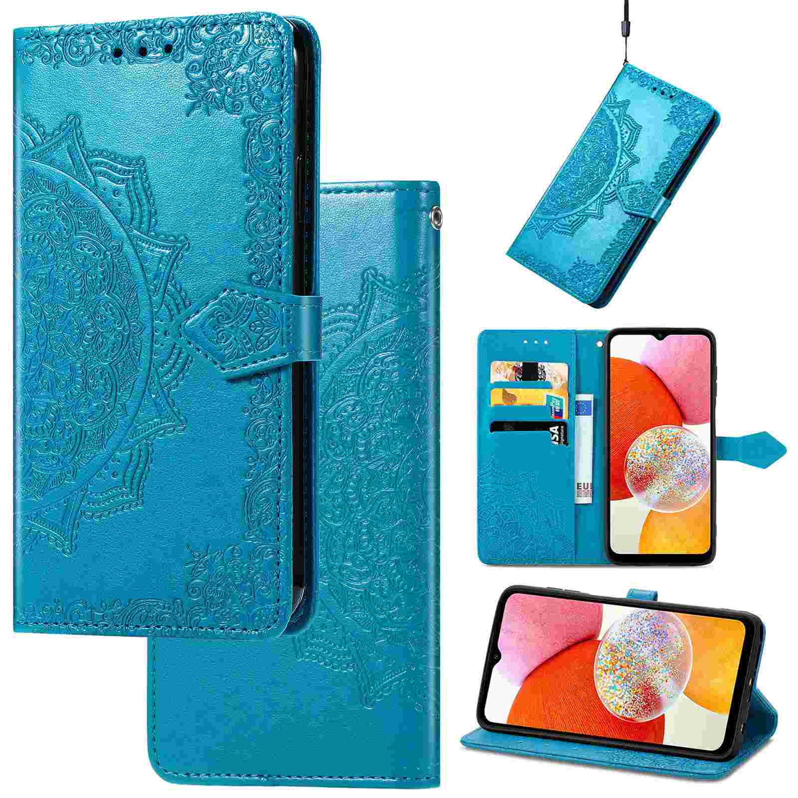 Stylish Wallet Case for Motorola Moto G Stylus 5G 2024, Floral Embossed ...