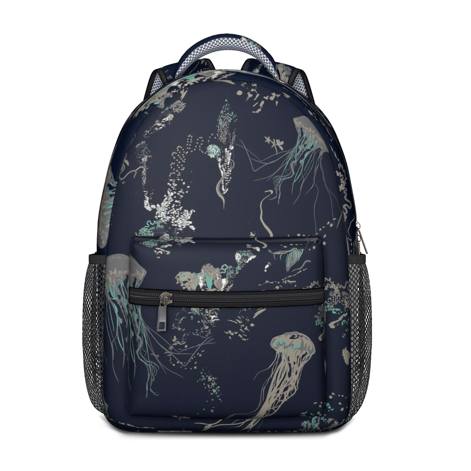 Stylish Waterproof Backpack for Teens - Nautical Jellyfish & Marine ...