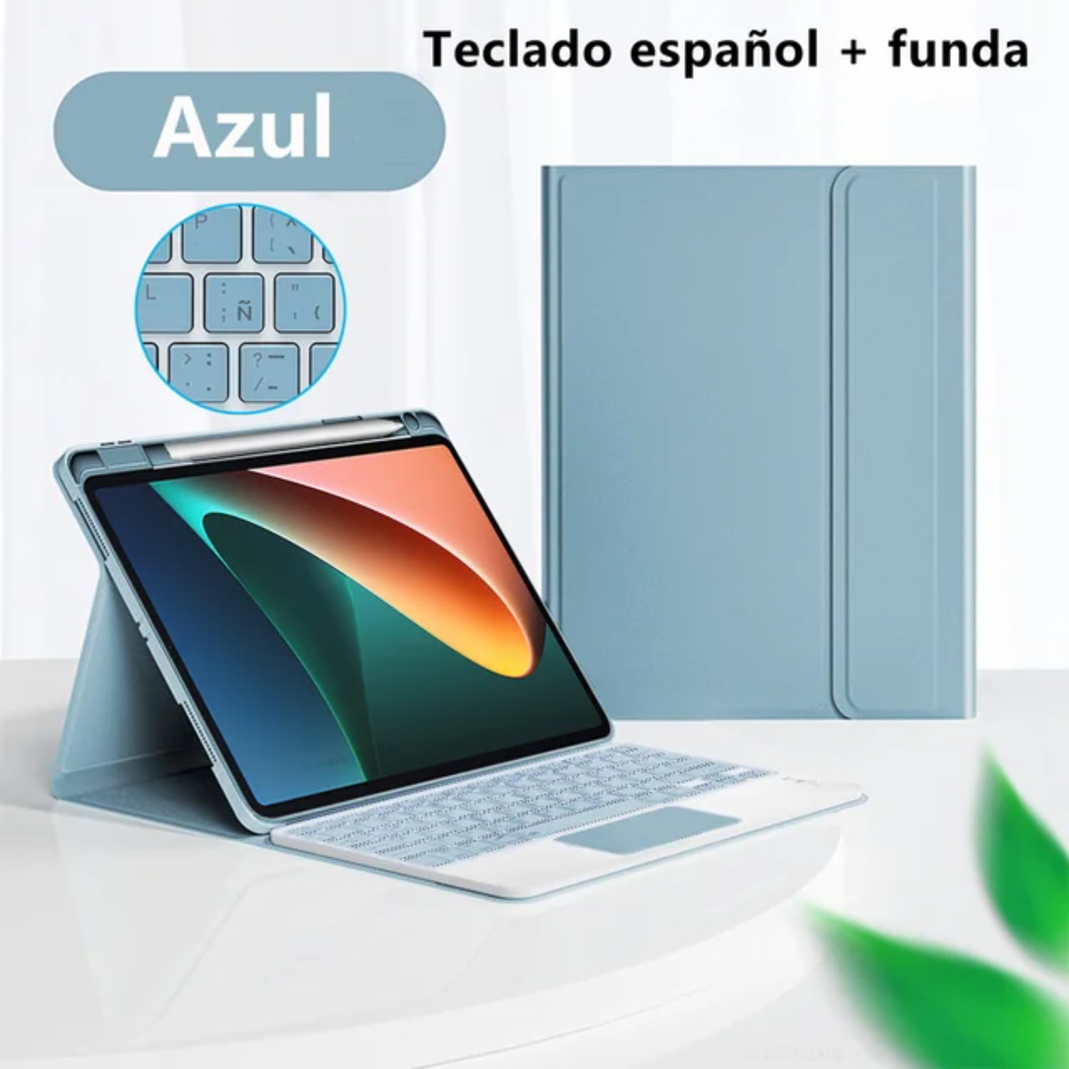 Stylish Wireless Bluetooth Keyboard Tablet Cover for Mi Pad 5 6 Pro ...