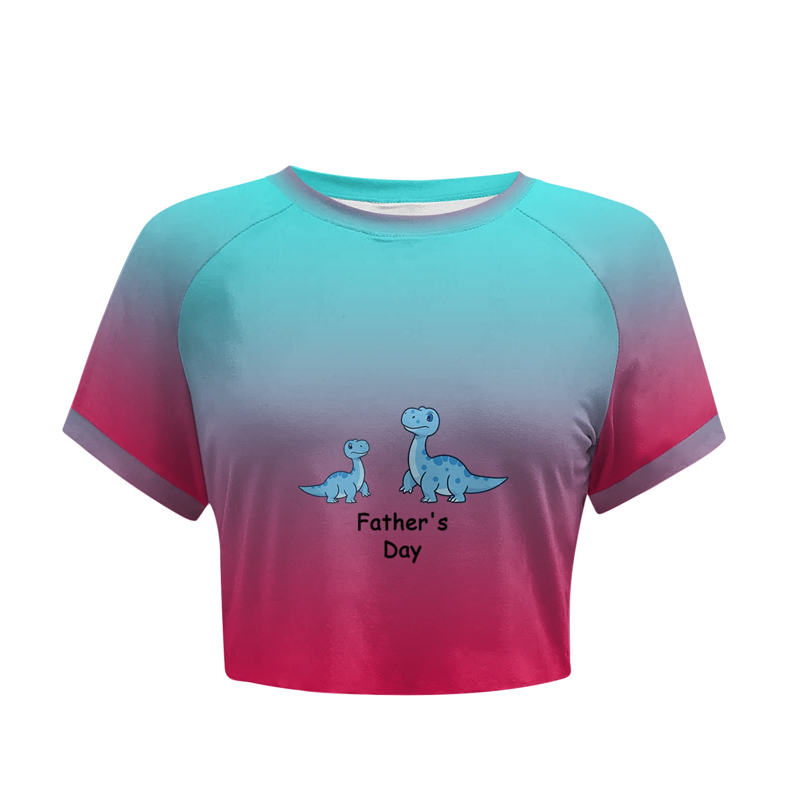 Stylish Women Crewneck Crop Top – Raglan Midriff-baring Shirt, Perfect ...