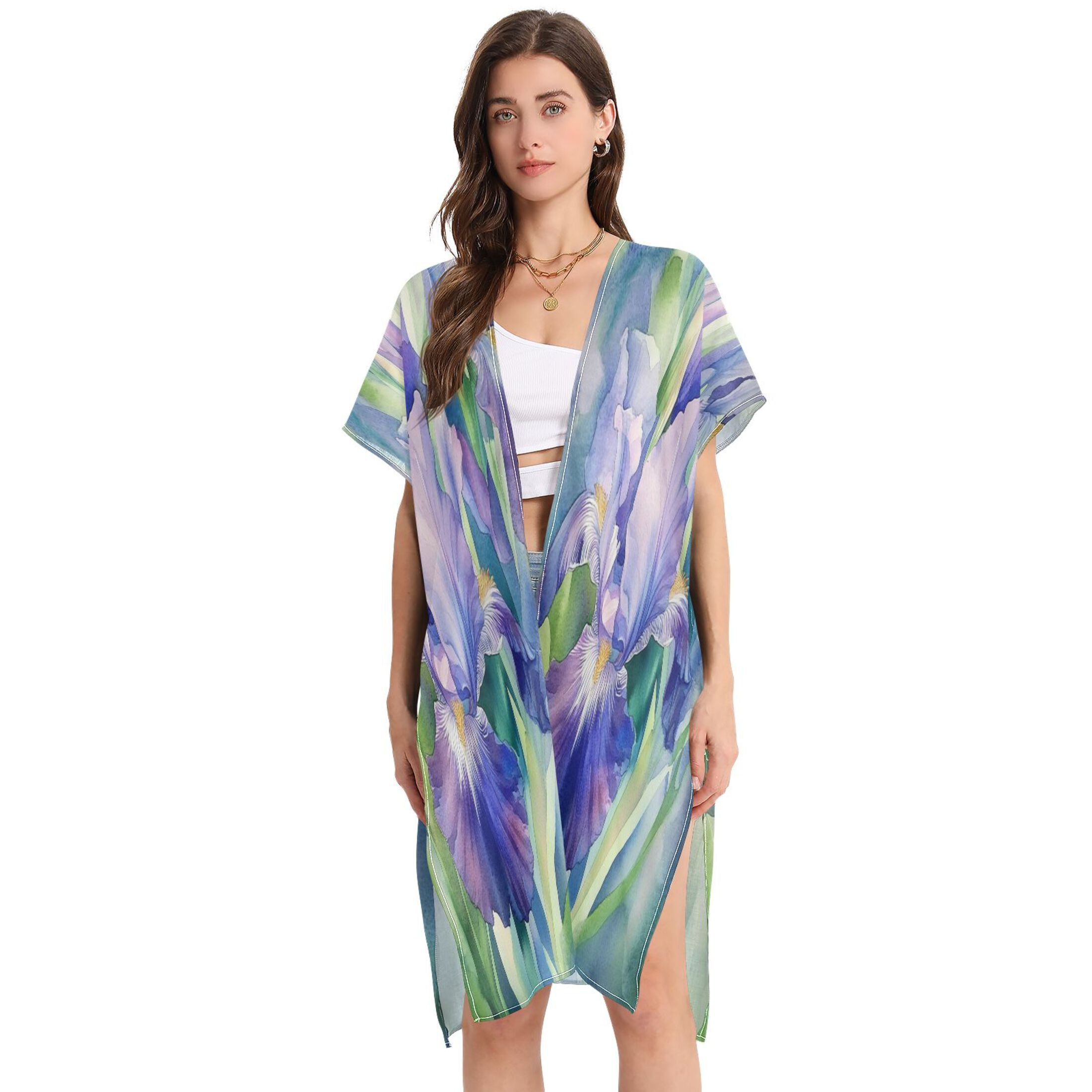 Stylish Women's Long Beach Cover-Up Swimwear Cover Ups Lightweight ...