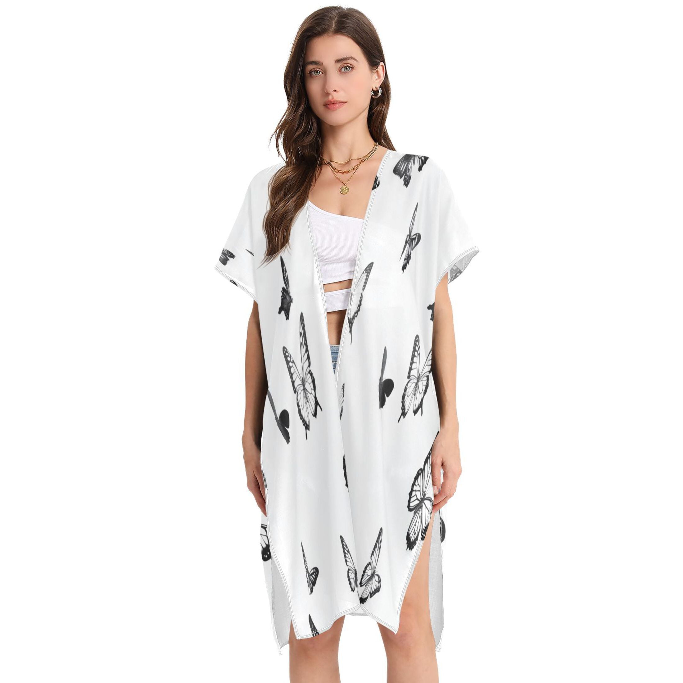 Stylish Women's Long Beach Cover-Up Swimwear Cover Ups Lightweight ...