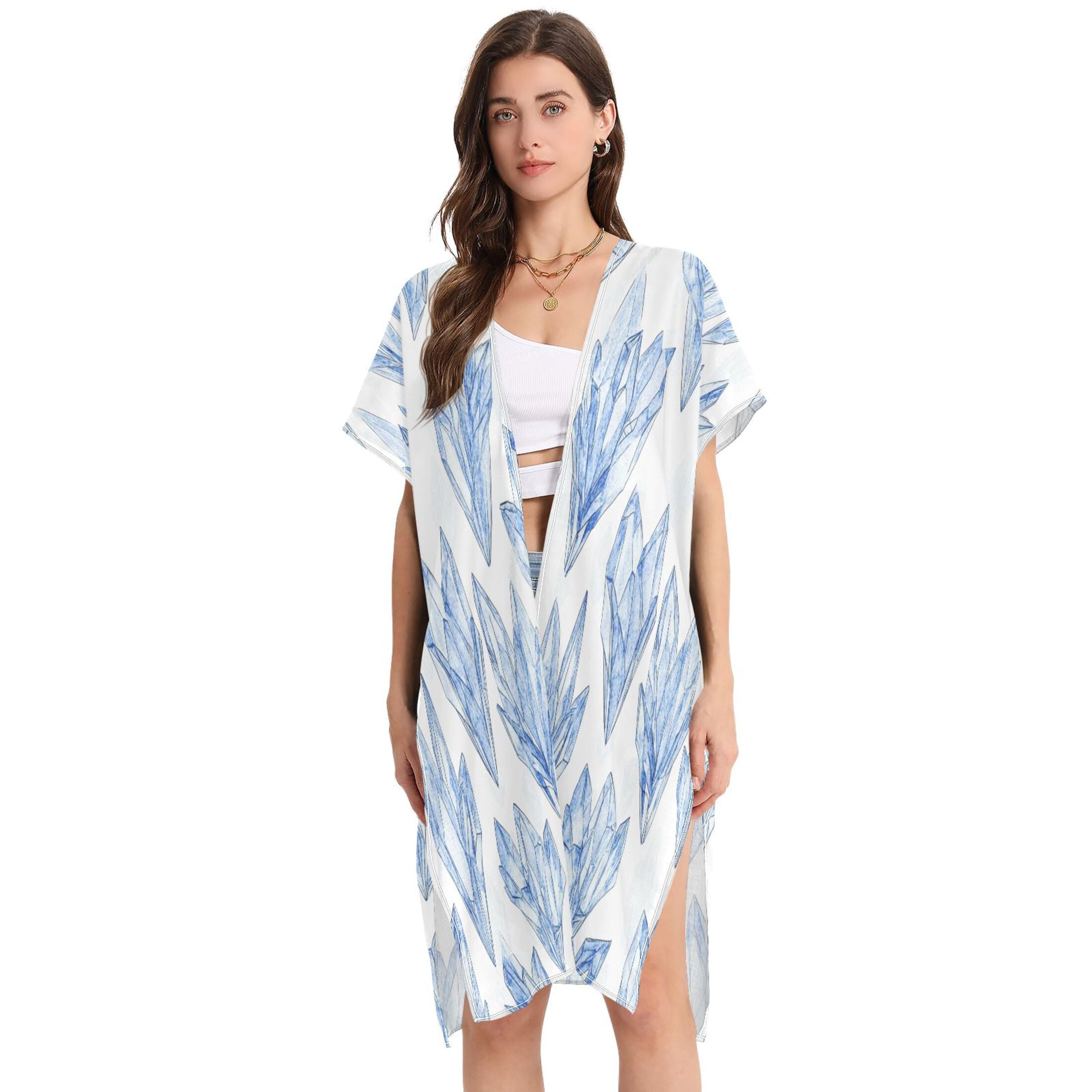 Stylish Women's Long Beach Cover-Up Swimwear Cover Ups Lightweight ...