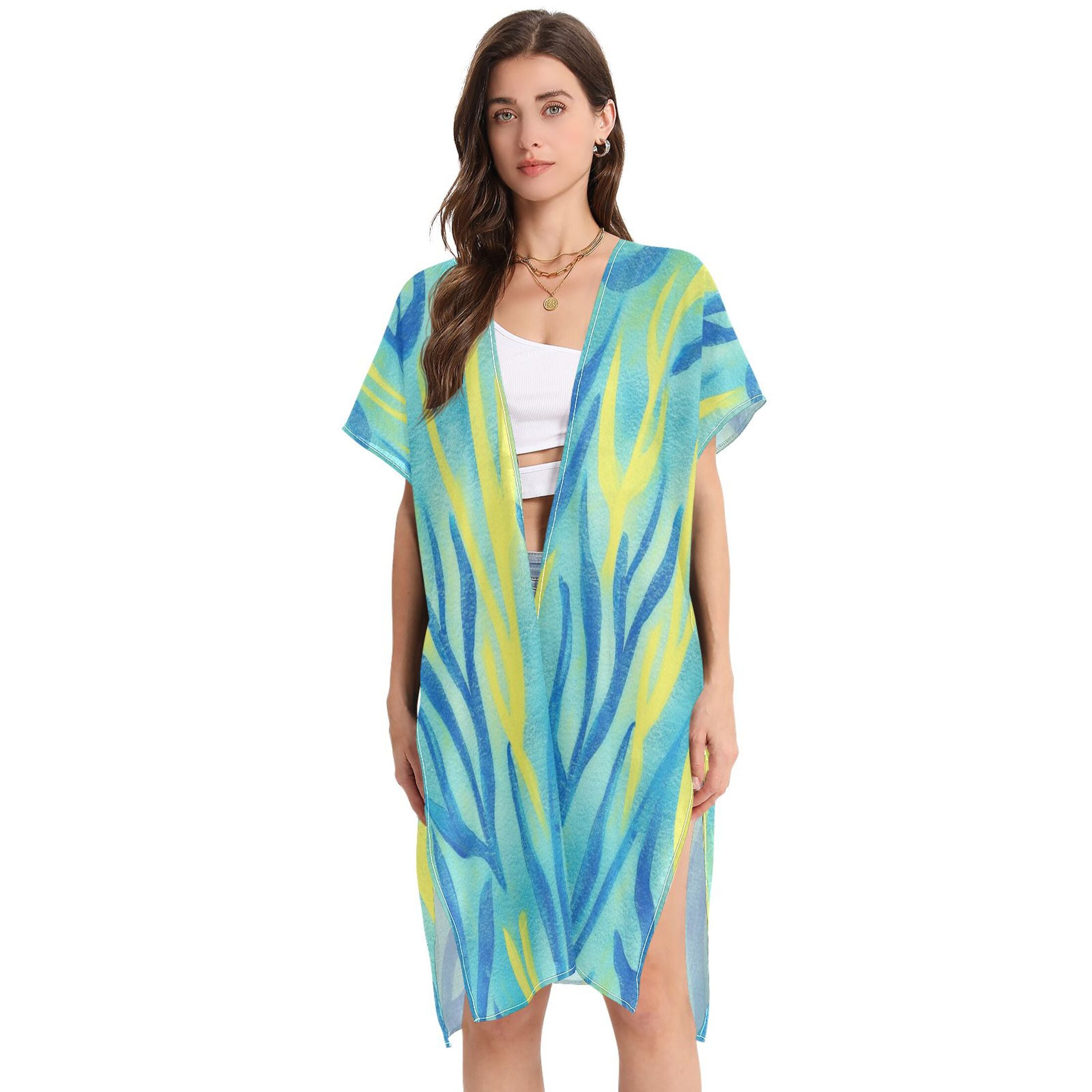 Stylish Women's Long Beach Cover-Up Swimwear Cover Ups Lightweight ...