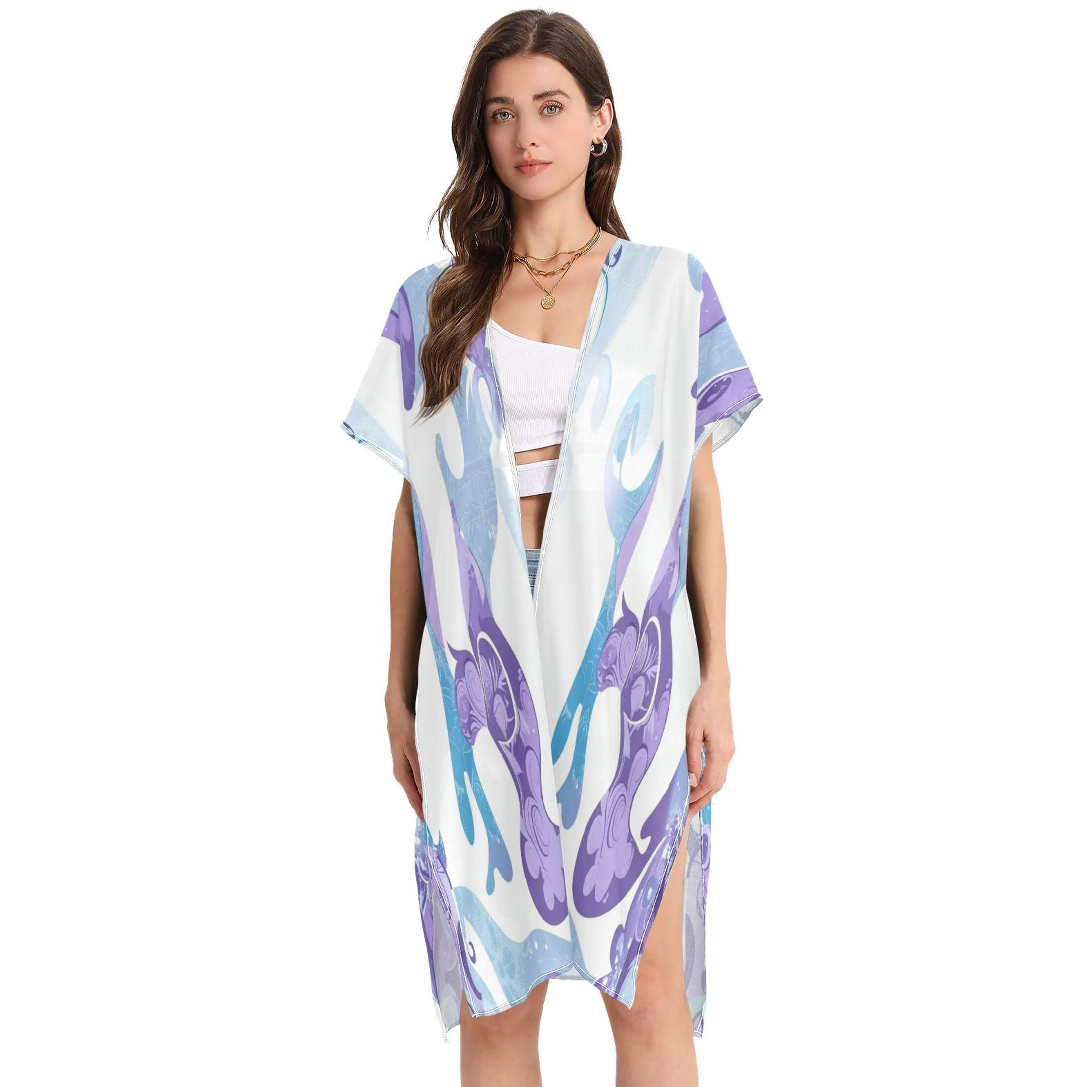 Stylish Women's Long Beach Cover-Up Swimwear Cover Ups Lightweight ...