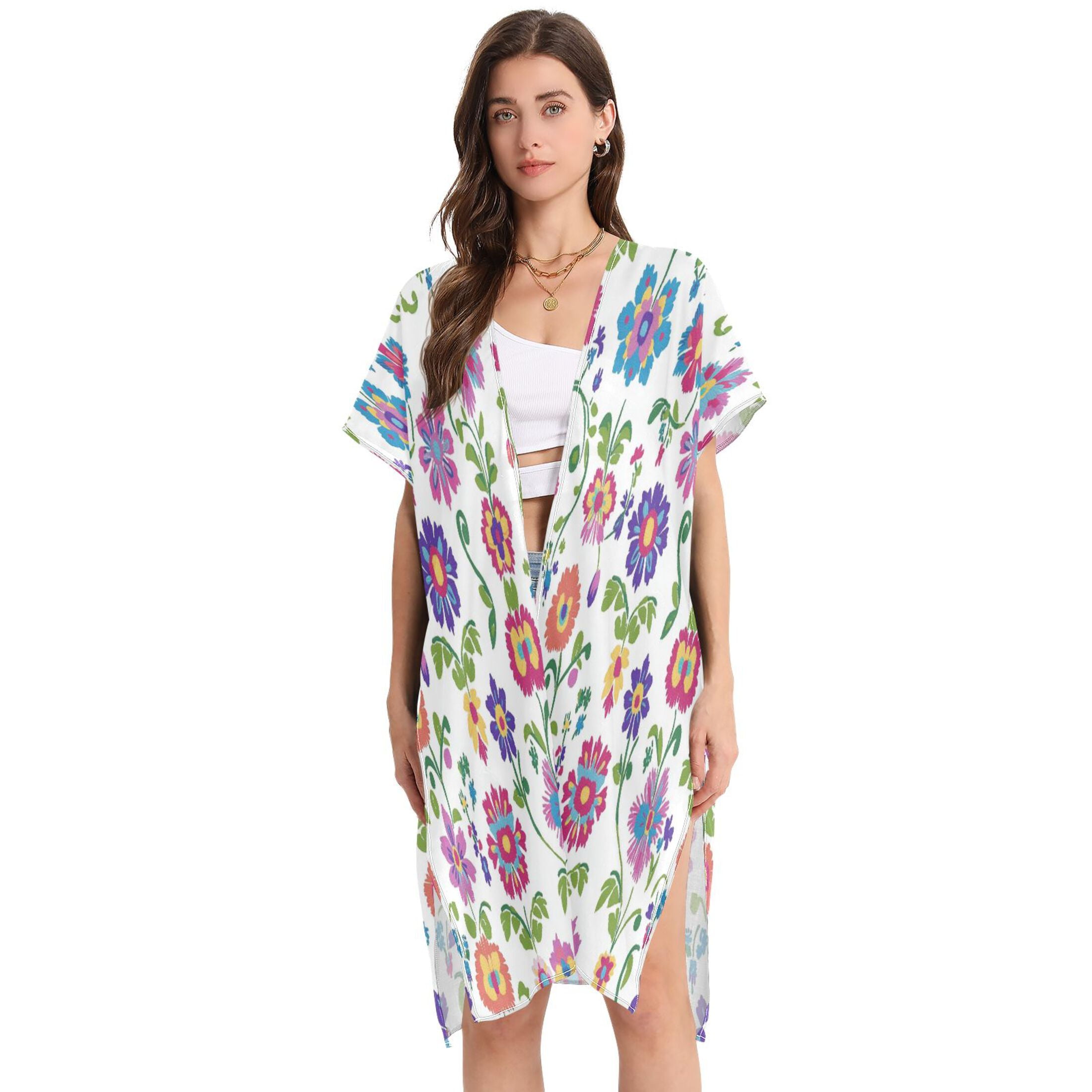 Stylish Women's Long Beach Cover-Up Swimwear Cover Ups Lightweight ...