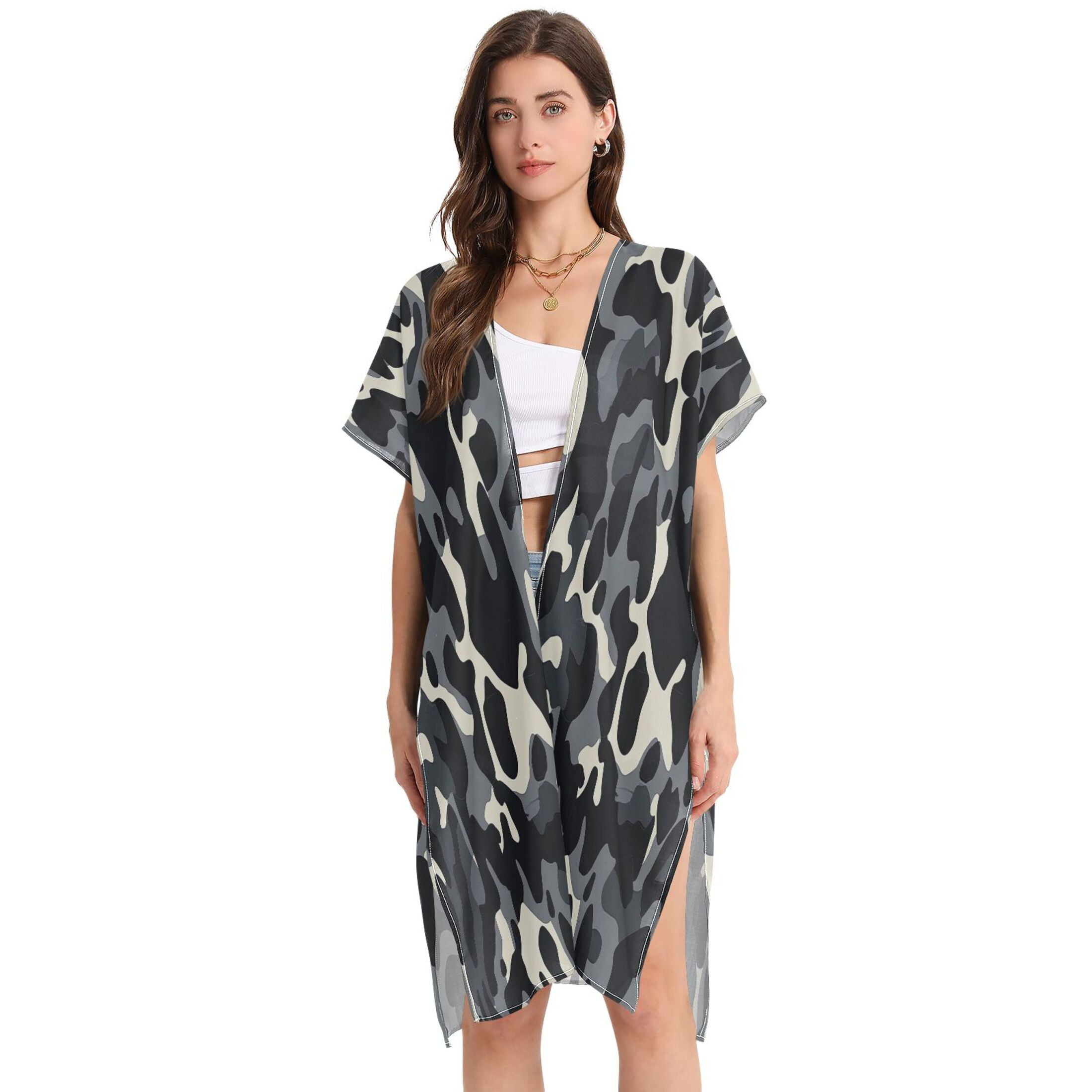 Stylish Women's Long Beach Cover-Up Swimwear Cover Ups Lightweight ...