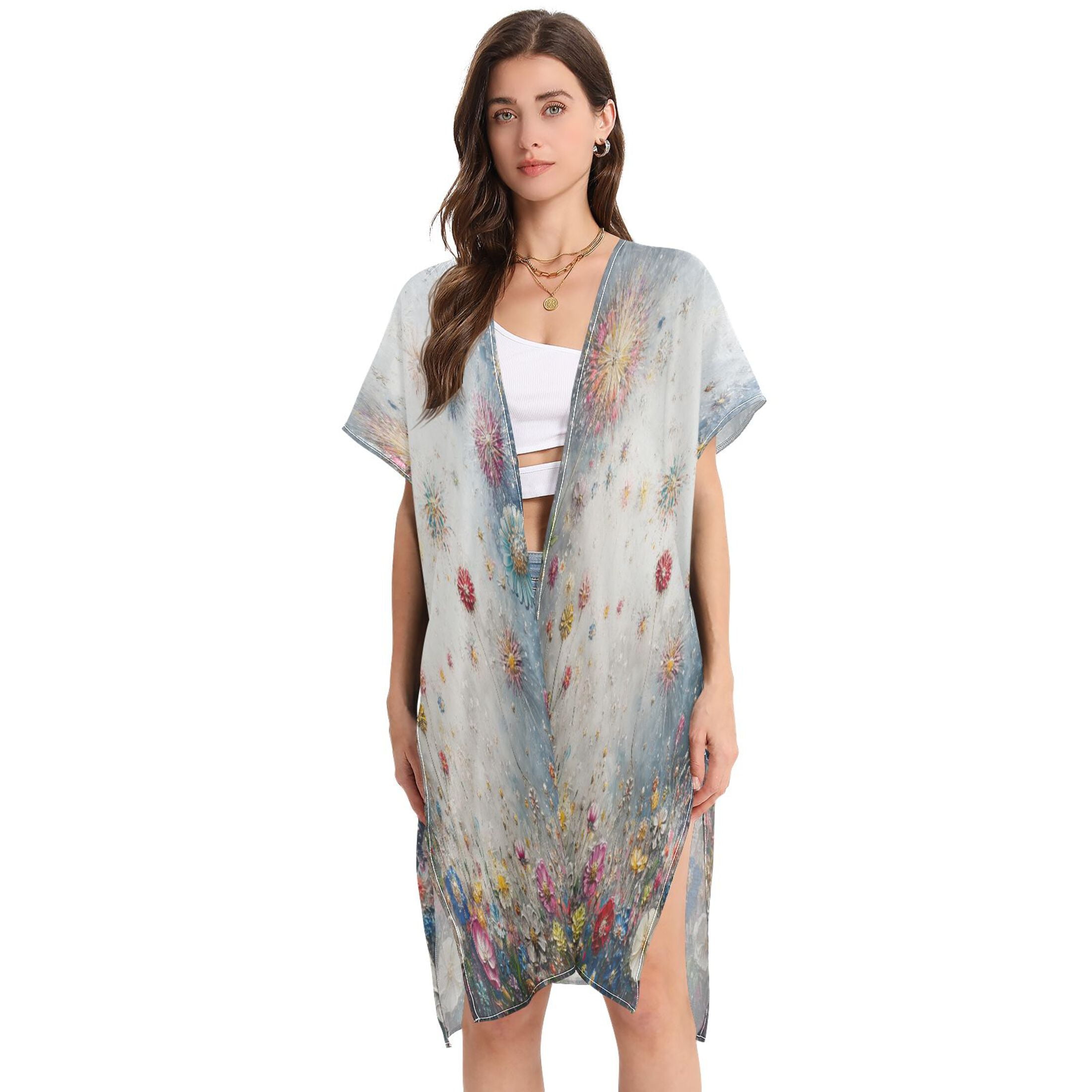 Stylish Women's Long Beach Cover-Up Swimwear Cover Ups Lightweight ...