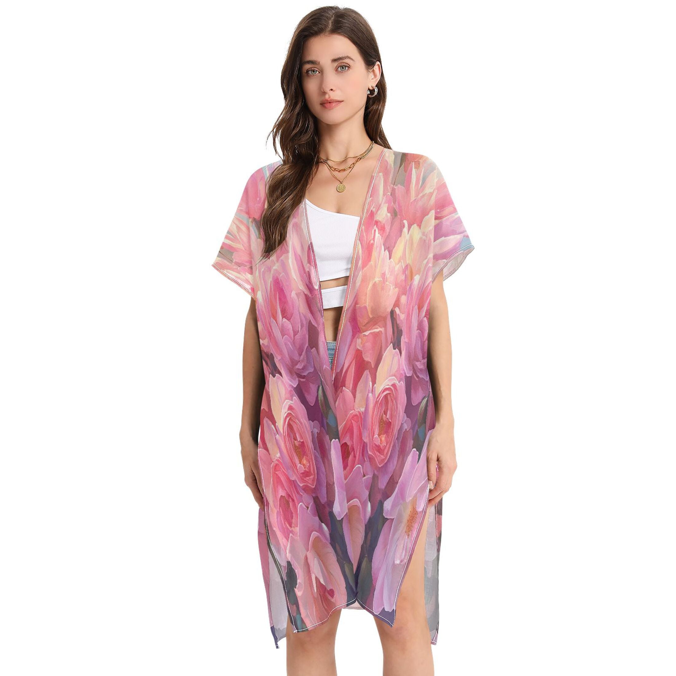 Stylish Women's Long Beach Cover-Up Swimwear Cover Ups Lightweight ...
