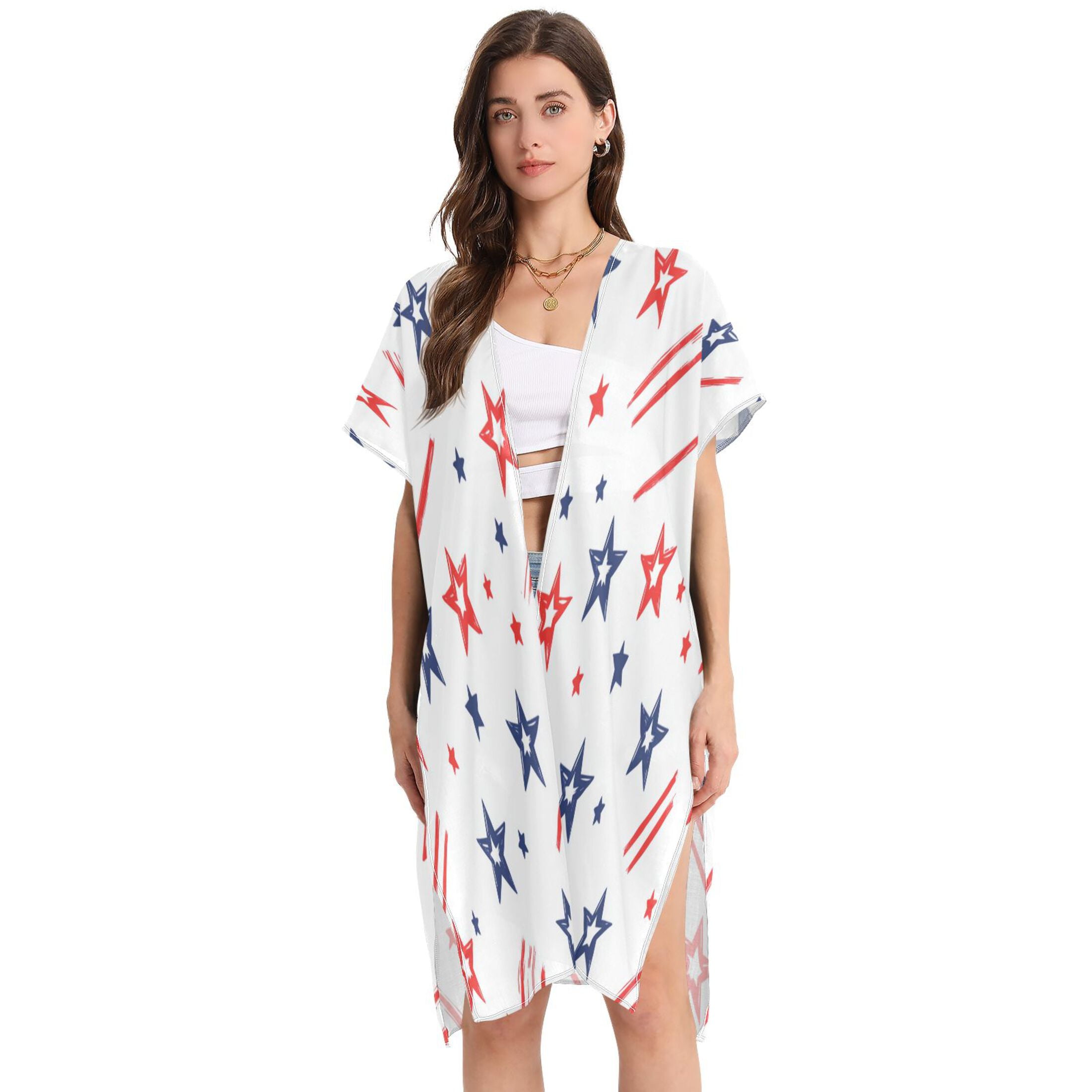 Stylish Women's Long Beach Cover-Up Swimwear Cover Ups Lightweight ...