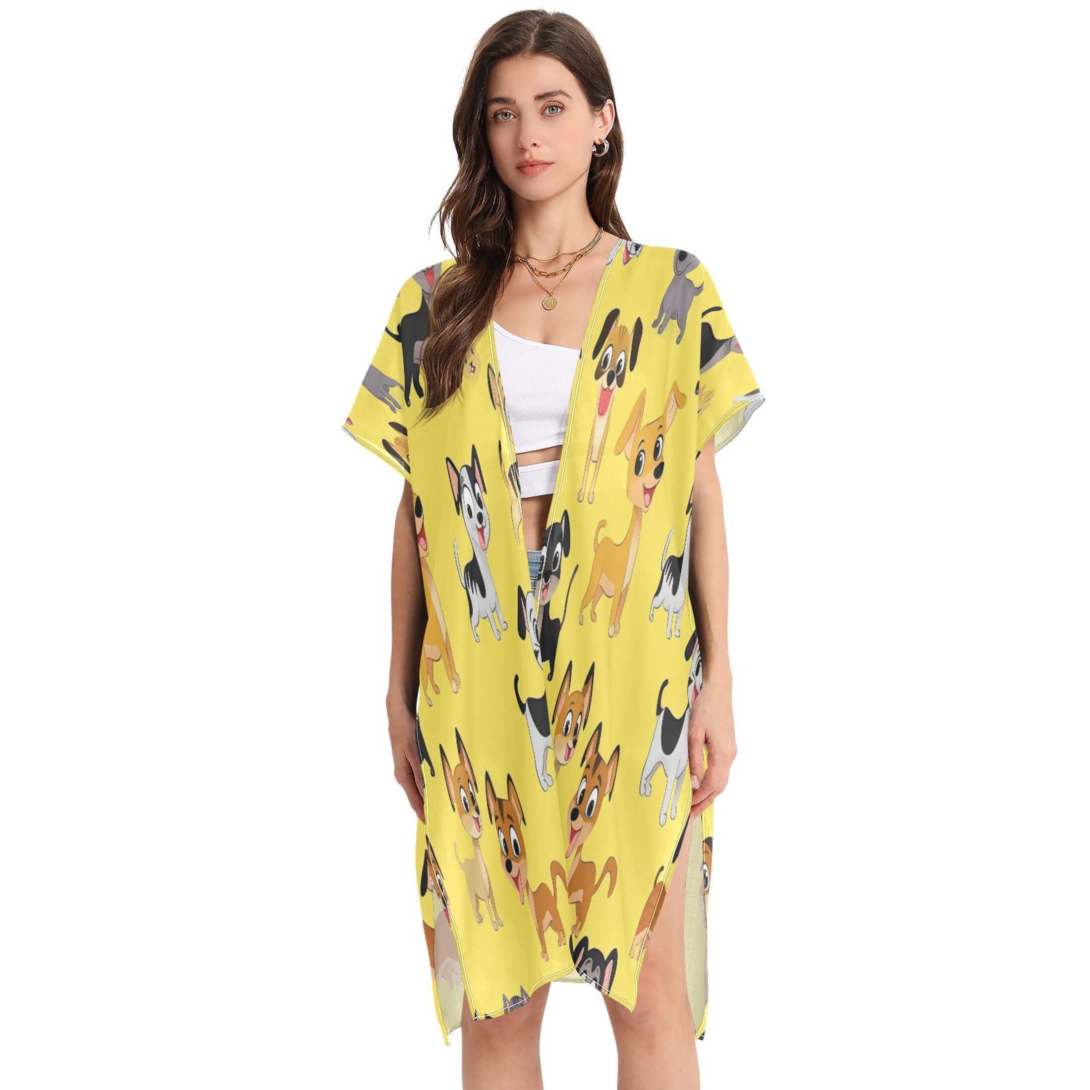 Stylish Women's Long Beach Cover-Up Swimwear Cover Ups Lightweight ...