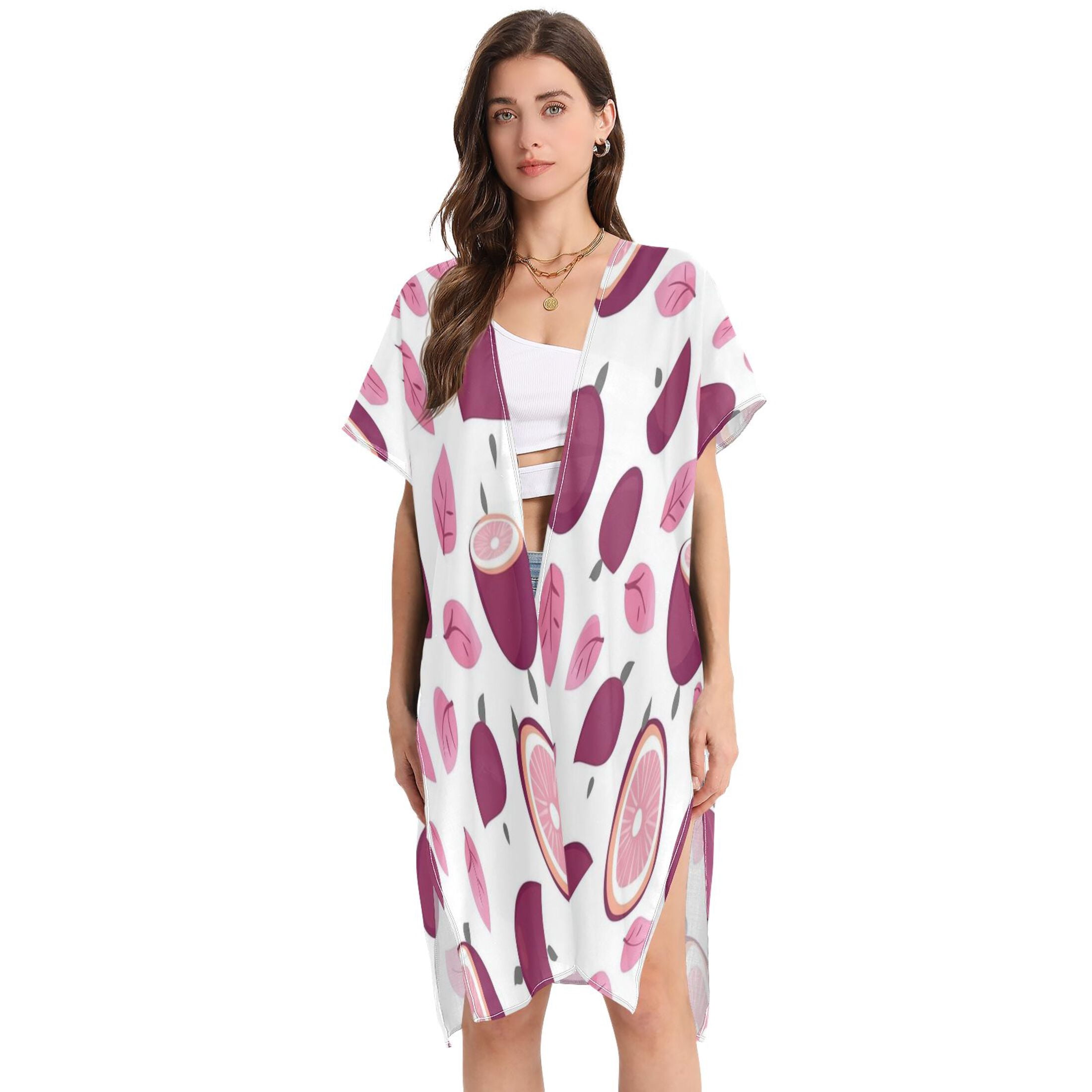 Stylish Women's Long Beach Cover-Up Swimwear Cover Ups Lightweight ...