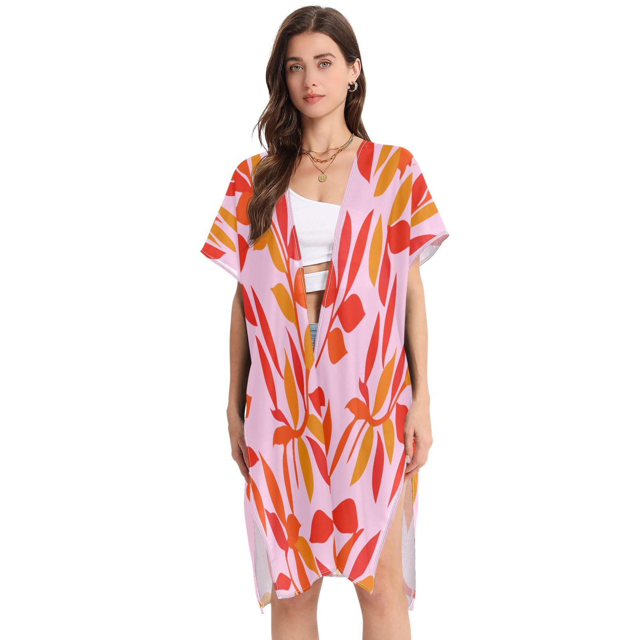Stylish Women's Long Beach Cover-Up Swimwear Cover Ups Lightweight ...