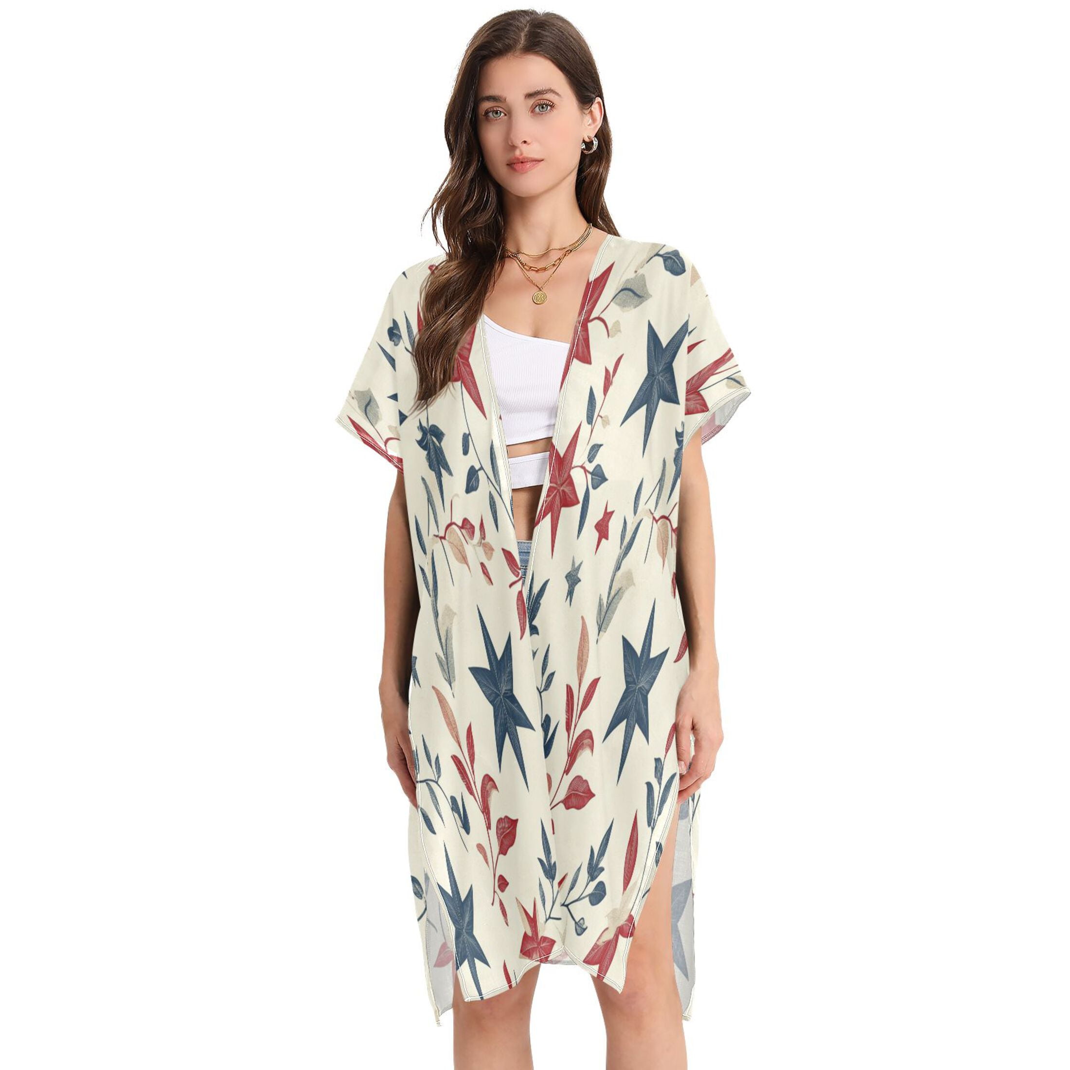 Stylish Women's Long Beach Cover-Up Swimwear Cover Ups Lightweight ...