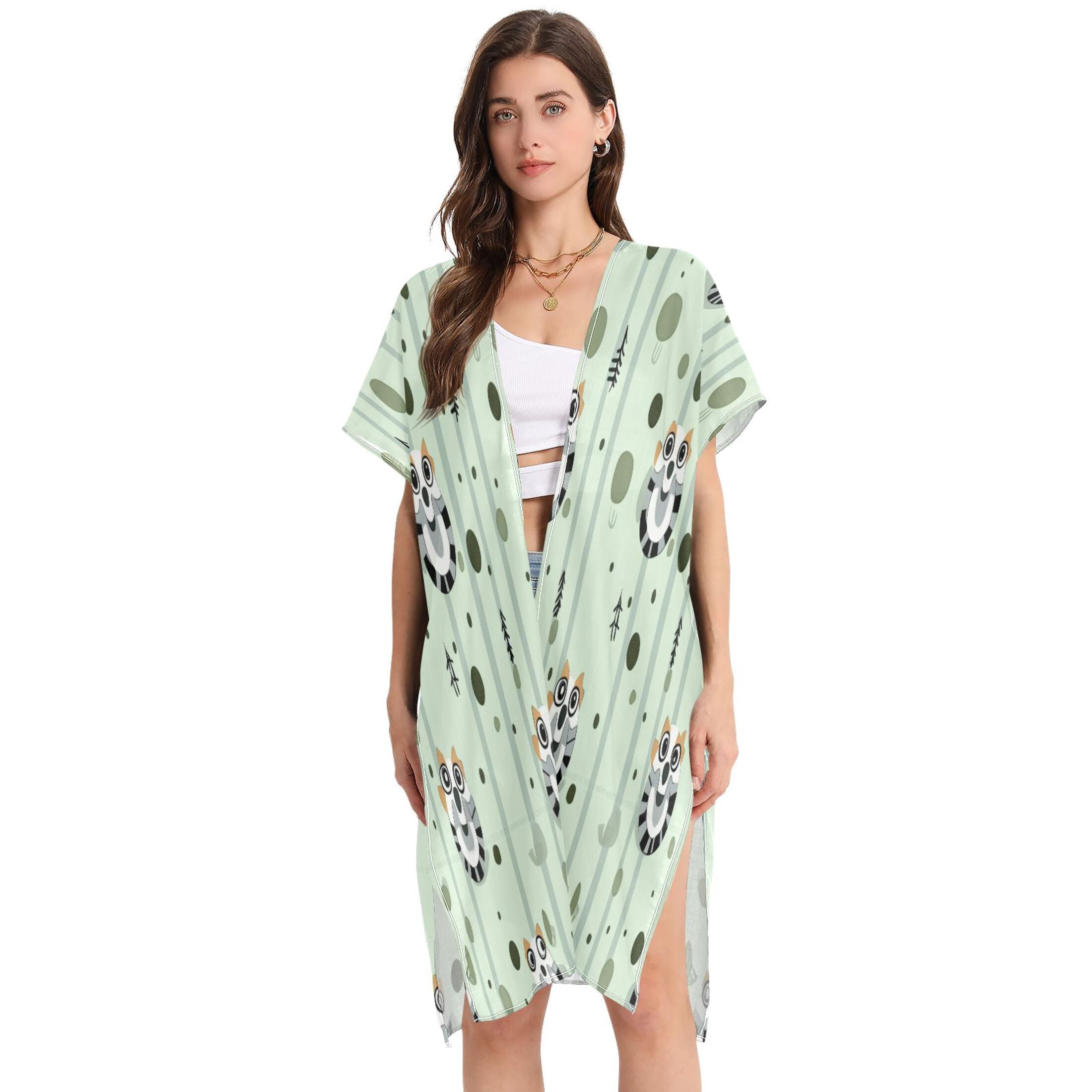 Stylish Women's Long Beach Cover-Up Swimwear Cover Ups Lightweight ...