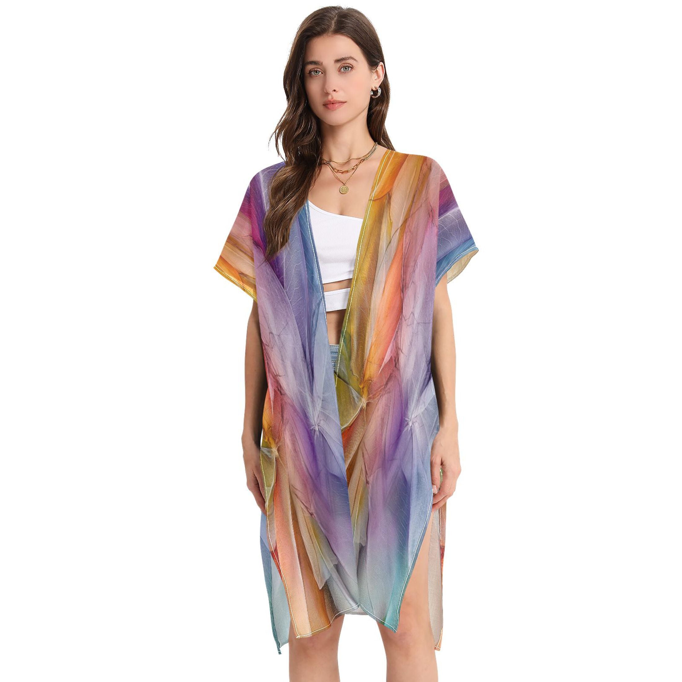 Stylish Women's Long Beach Cover-Up Swimwear Cover Ups Lightweight ...