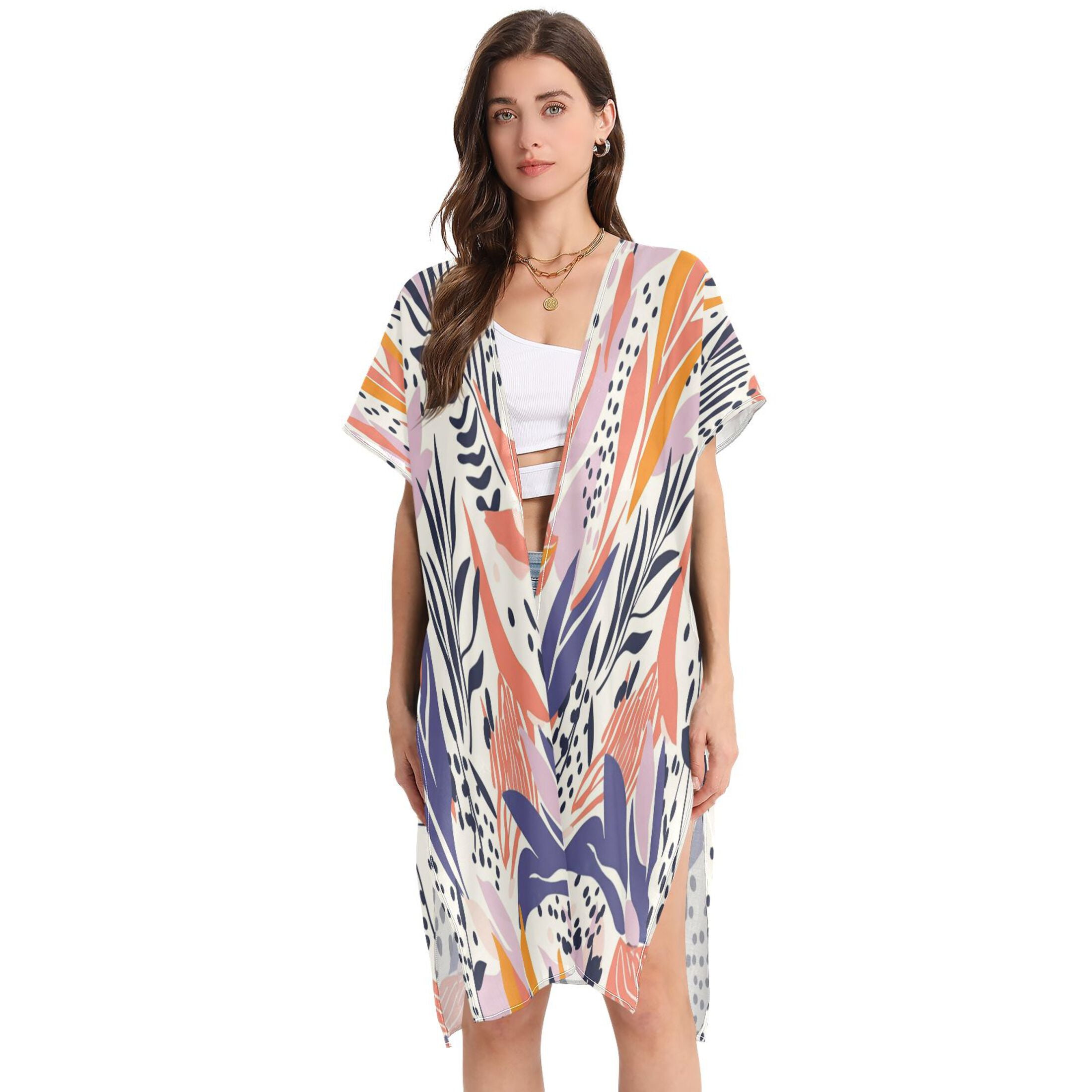 Stylish Women's Long Beach Cover-Up Swimwear Cover Ups Lightweight ...