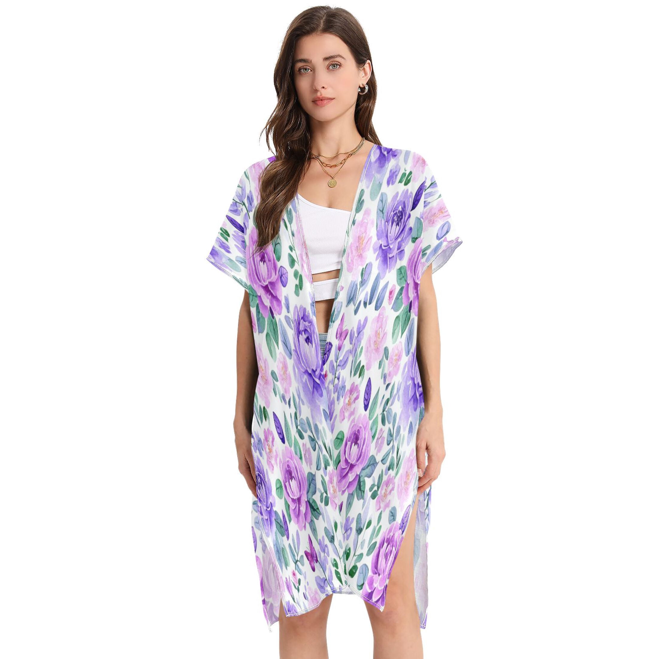 Stylish Women's Long Beach Cover-Up Swimwear Cover Ups Lightweight ...