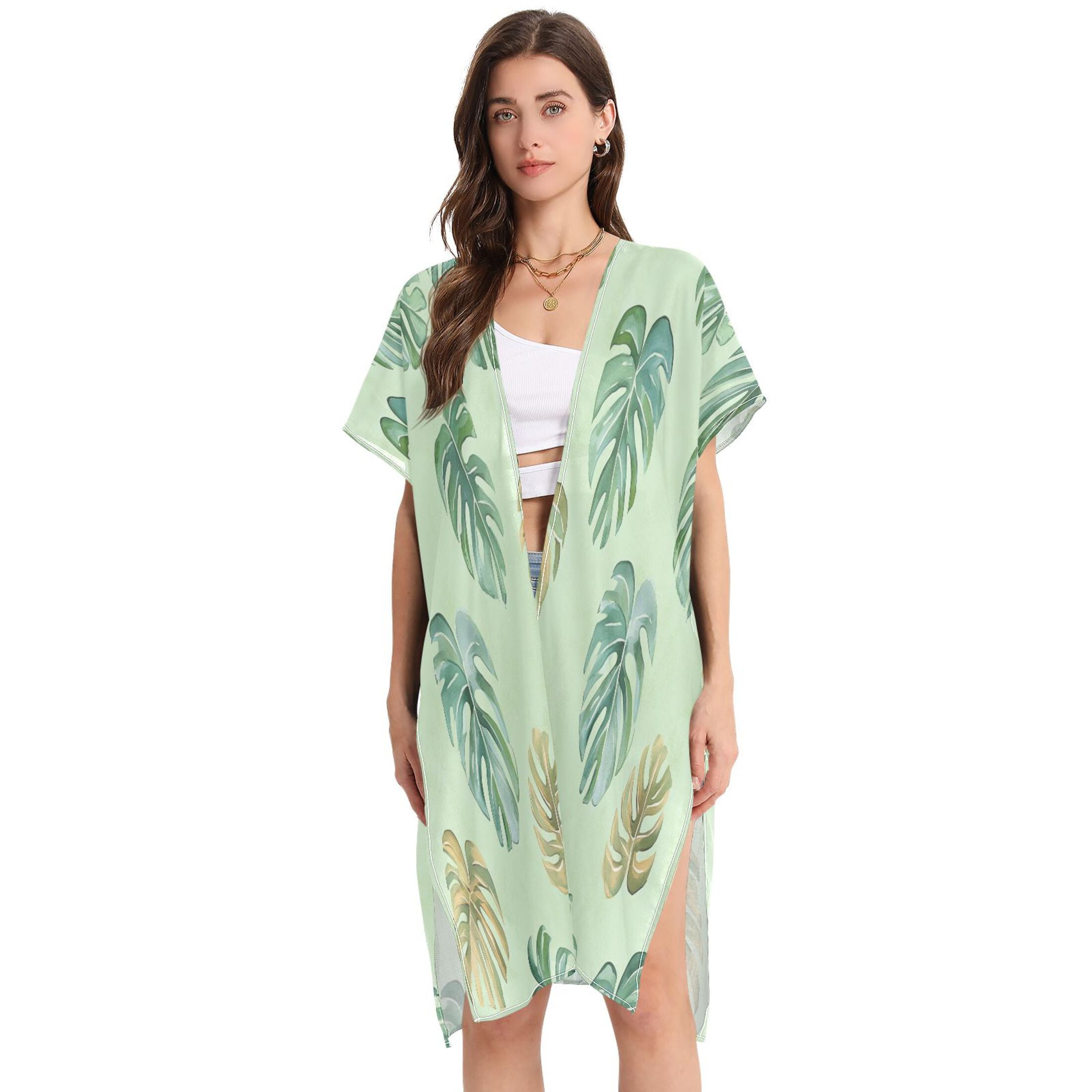 Stylish Women's Long Beach Cover-Up Swimwear Cover Ups Lightweight ...