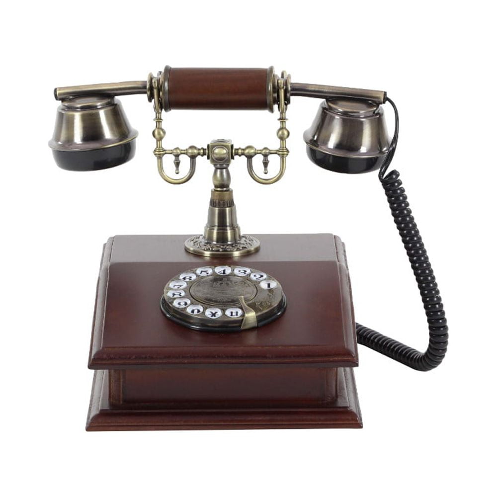 Stylish Wood Telephone - Walmart.com