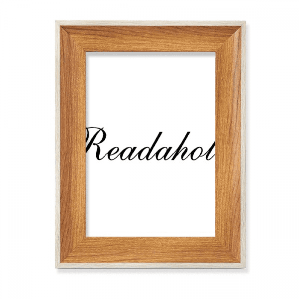 Stylish Word Readaholic Desktop Wooden Photo Frame Display Picture Art ...