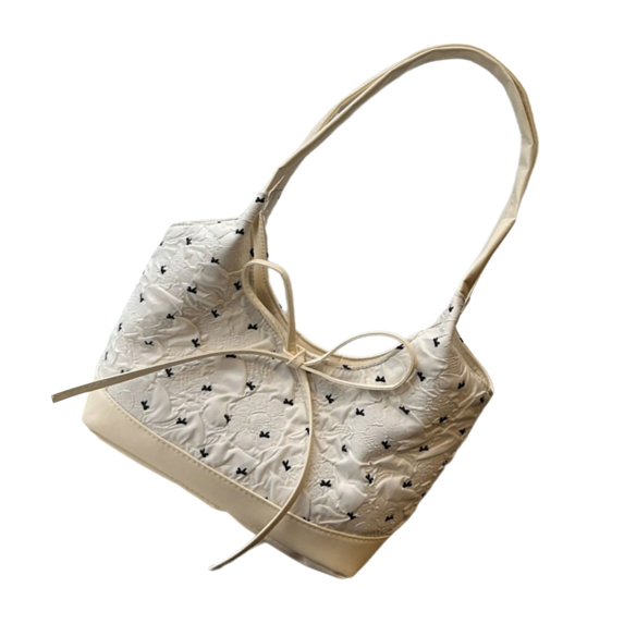 Stylish Wrinkled Shoulder Bag Roomy Interior Commute Essential ...