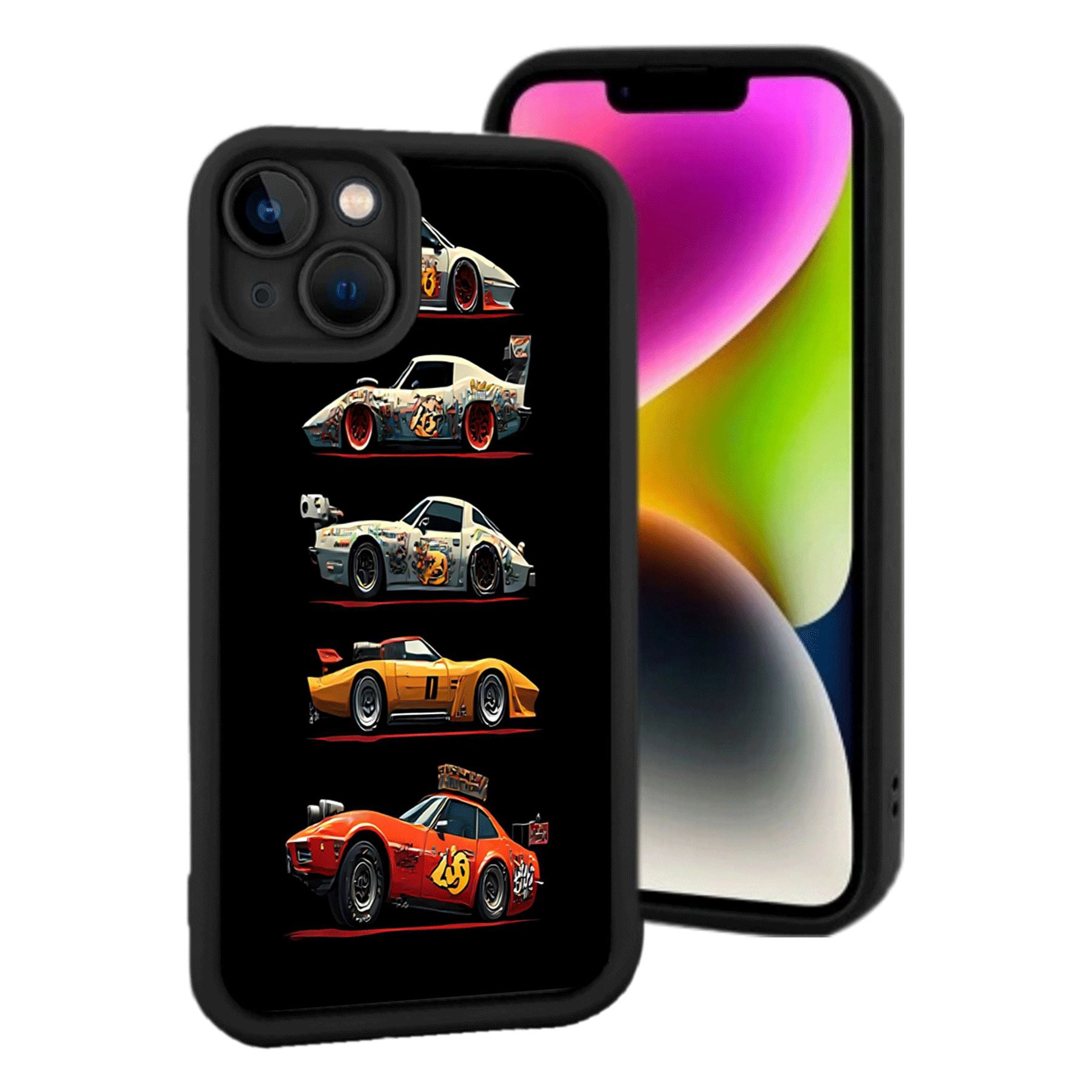 Stylish Yellowing Resistant Lightweight iPhone 15 Case - Unique Racing ...