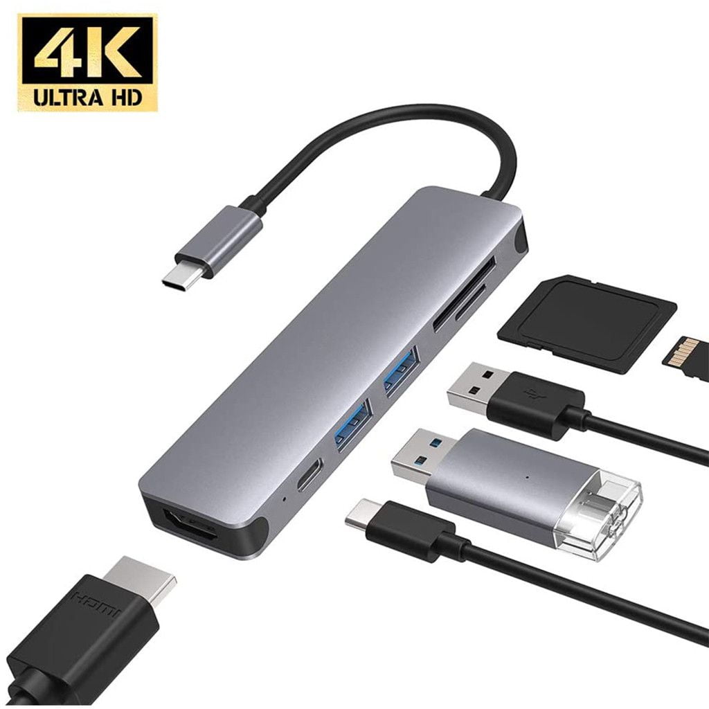 Stylish and Functional USB C Hub, Aluminum Alloy Shell with Thunderbolt ...