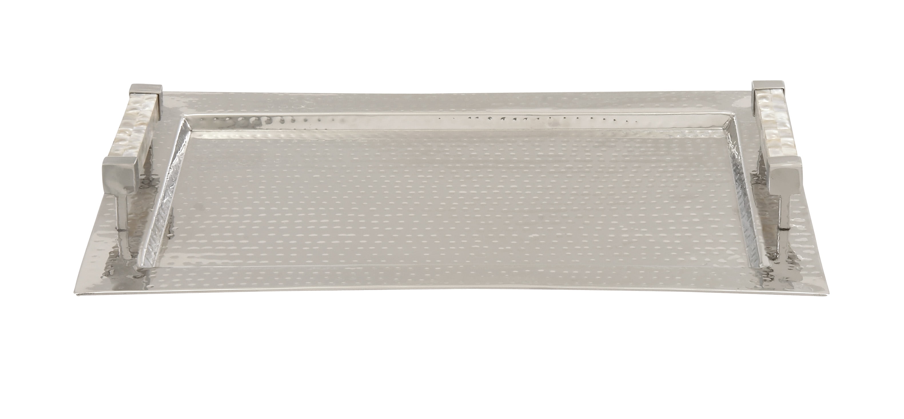 Stylish and Sleek Steel Tray with Handles - Walmart.com