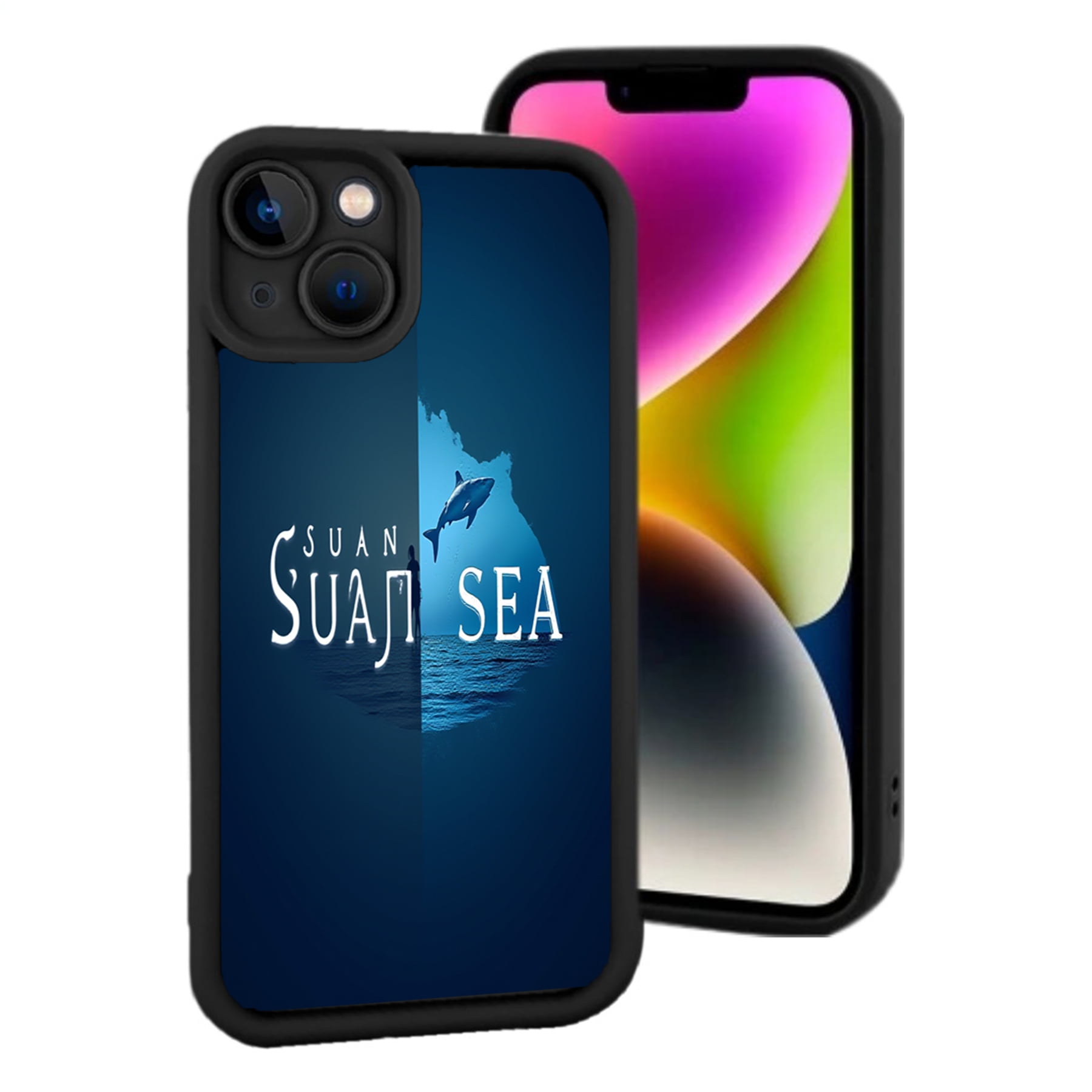 Stylish iPhone 15 Case - Dark Blue Whale Jumping Design ' SUAN SİLA SEA ...