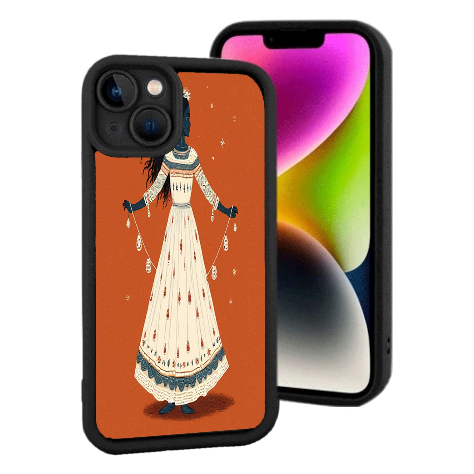 Stylish iPhone 15 Case - Lightweight Yellowing Resistant with Intricate ...
