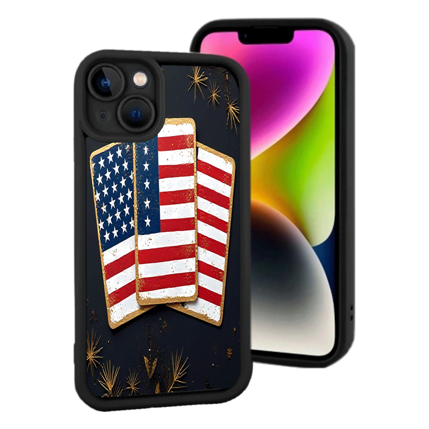 Stylish iPhone 15 Case - Yellowing Resistant Lightweight Dark ...