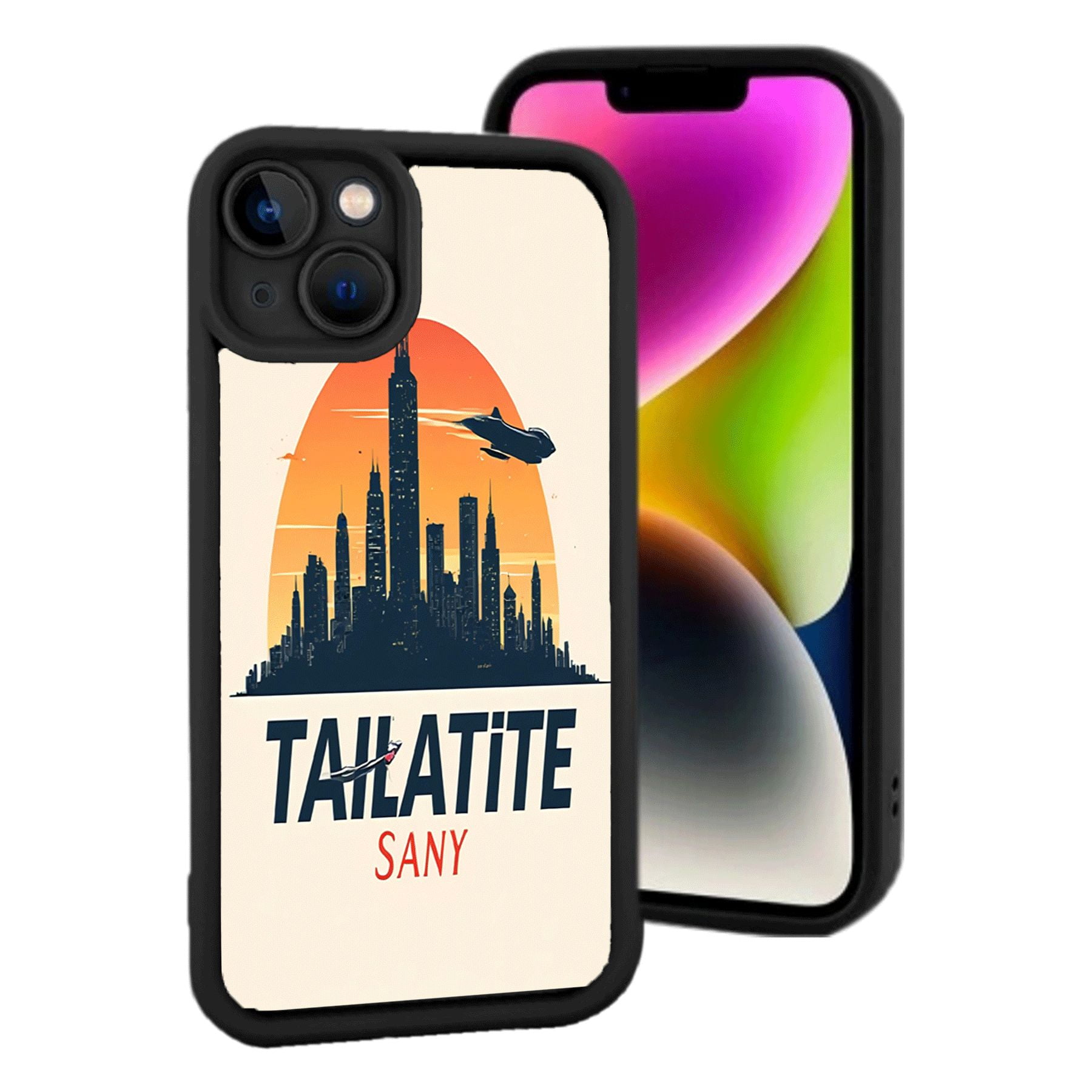 Stylish iPhone 15 Case - Yellowing Resistant Lightweight Retro Comic ...