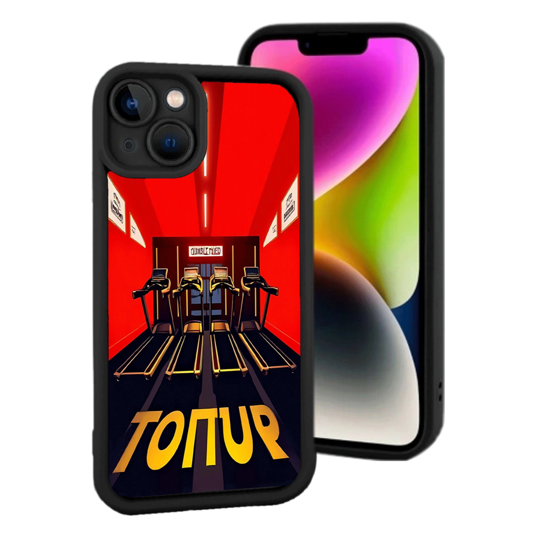 Stylish iPhone 15 Case - Yellowing Resistant Lightweight Retro Pop ...