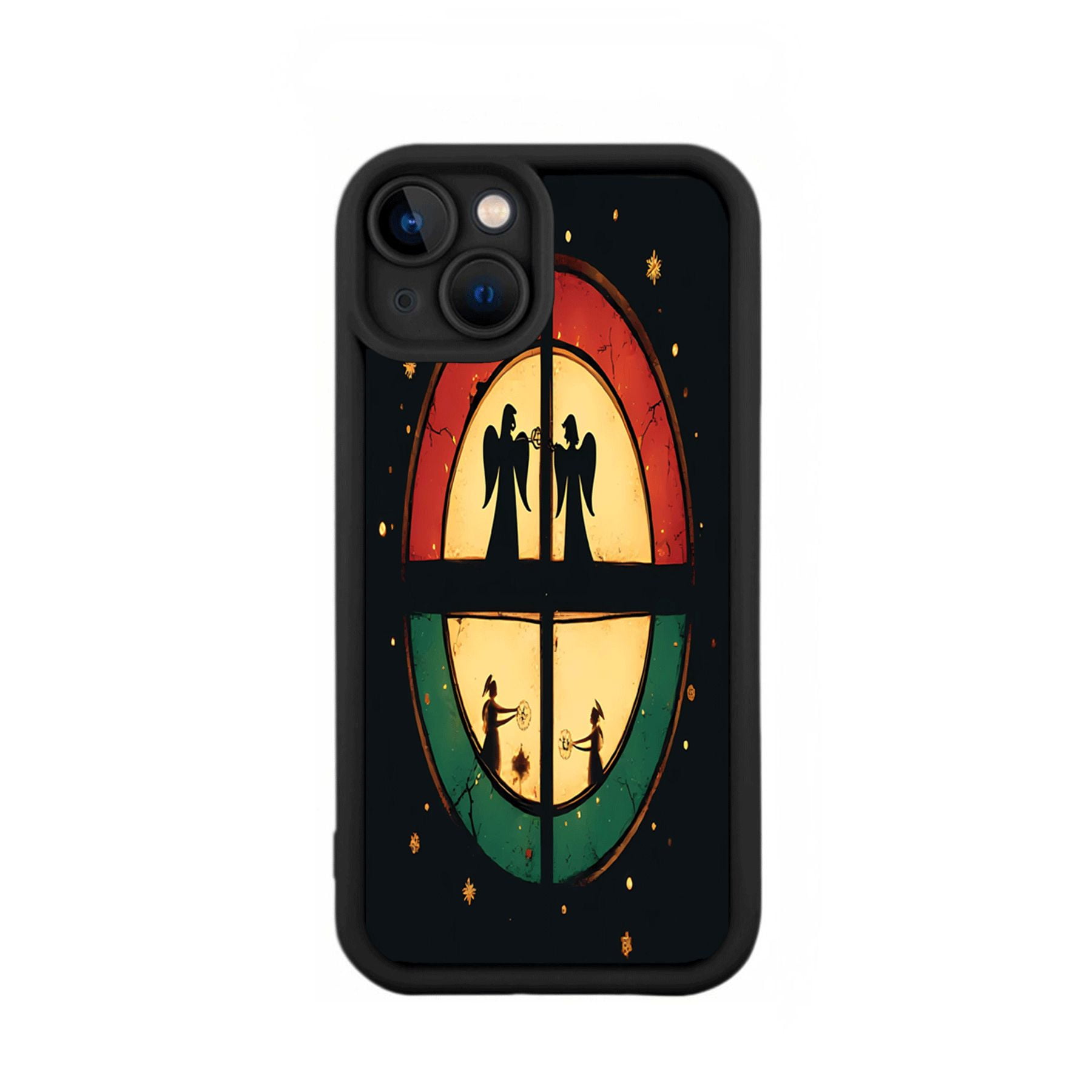 Stylized Abstract Triangular Design Phone Case for iPhone 15 ...